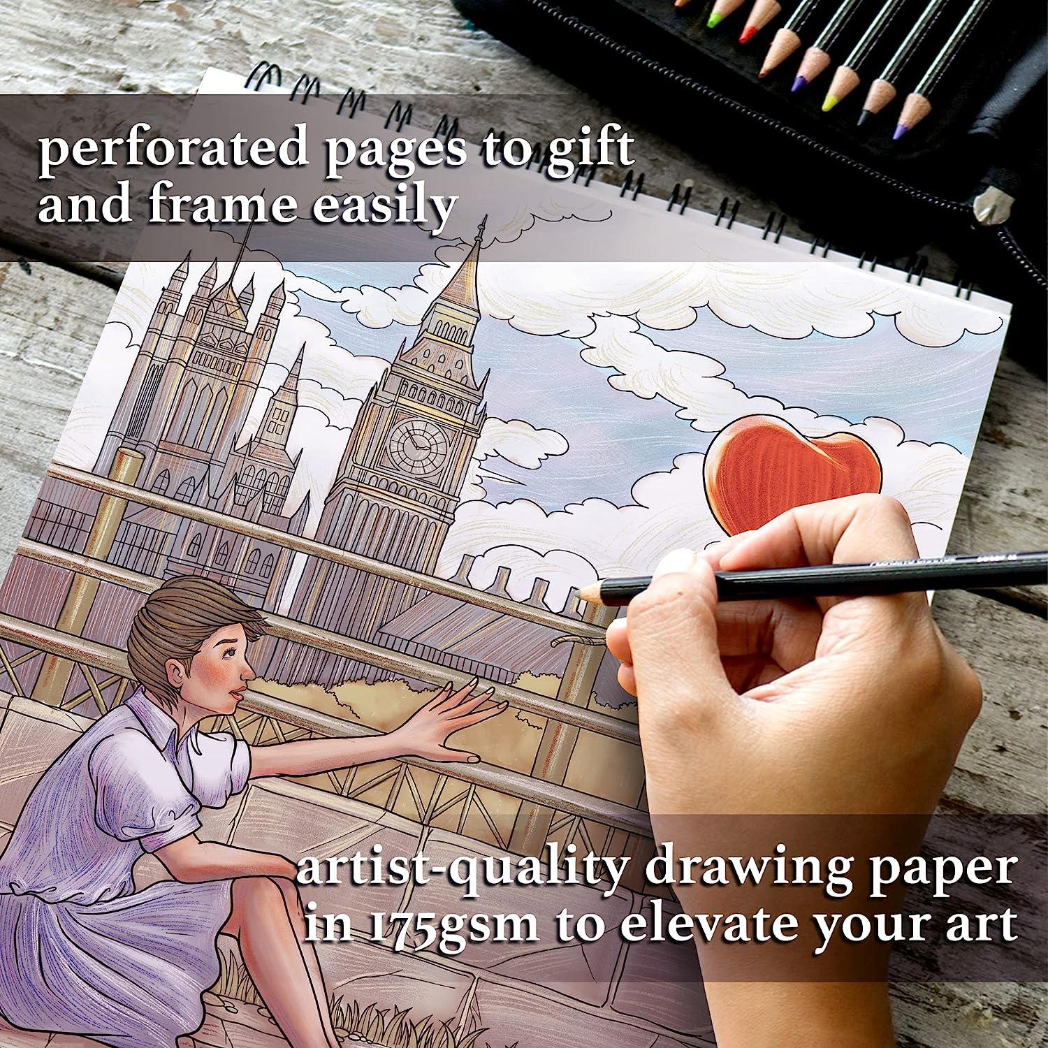 modern art adult coloring book