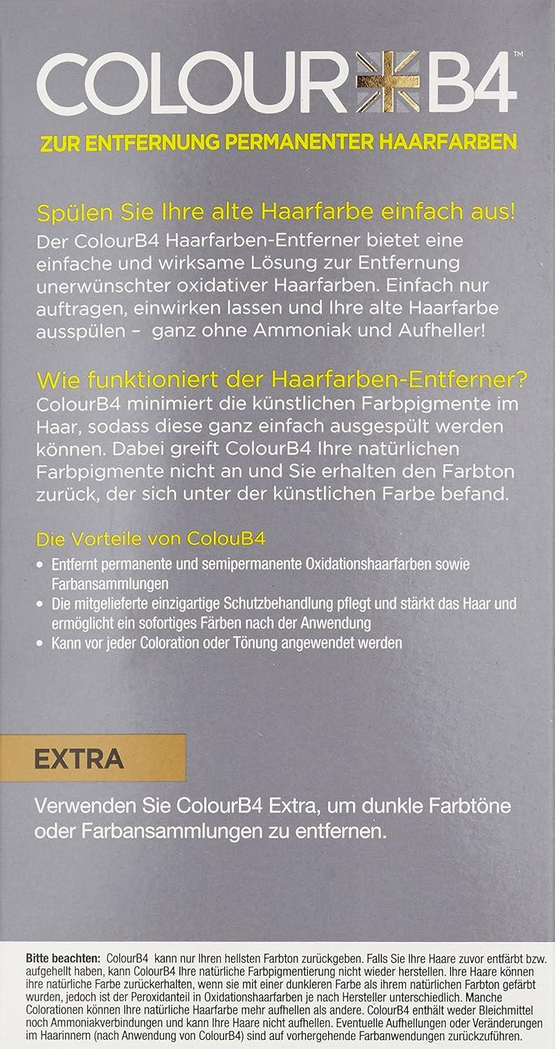 Colourb4 Hair Colour Remover Extra - Effectively Remove Dark Colors ...