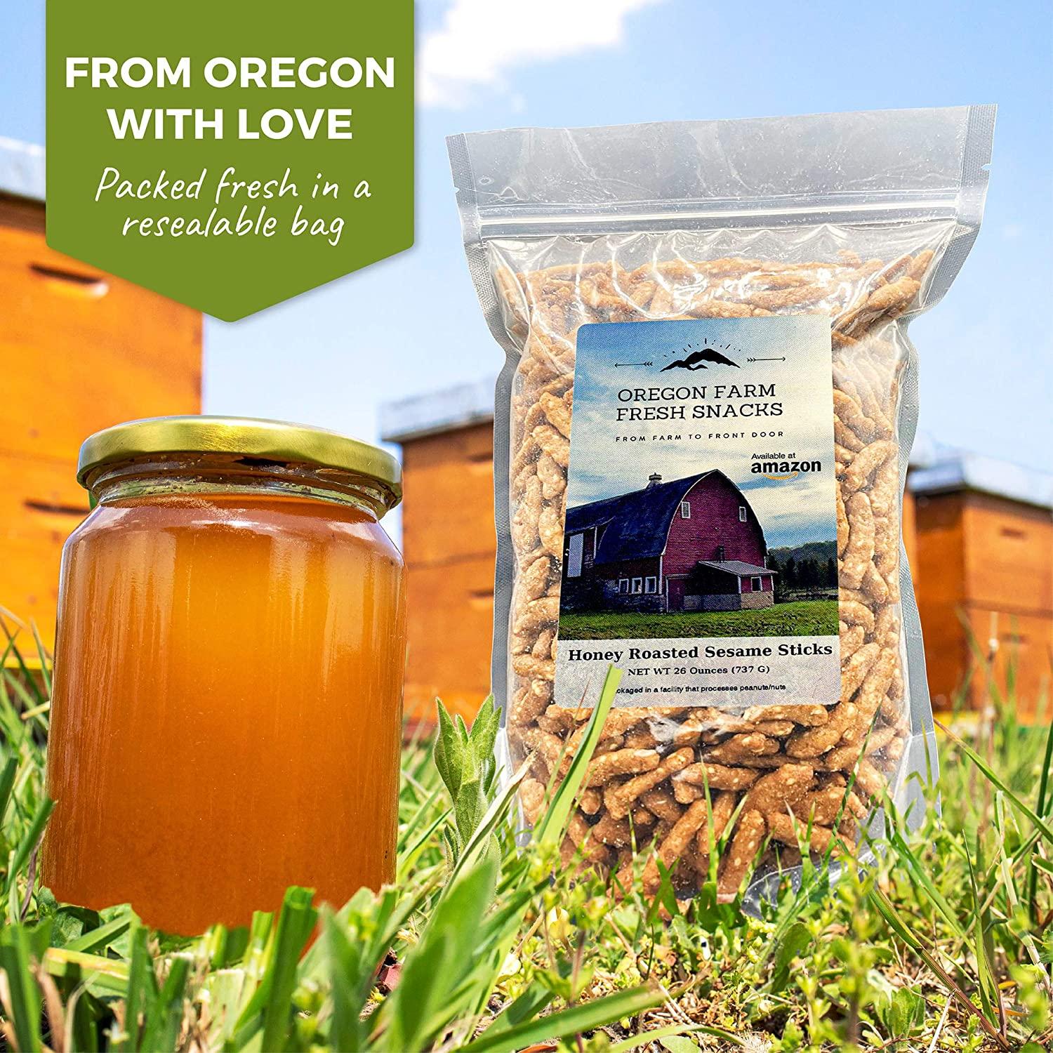 Oregon Farm Fresh Snacks Honey Roasted Sesame Sticks - Local Honey ...