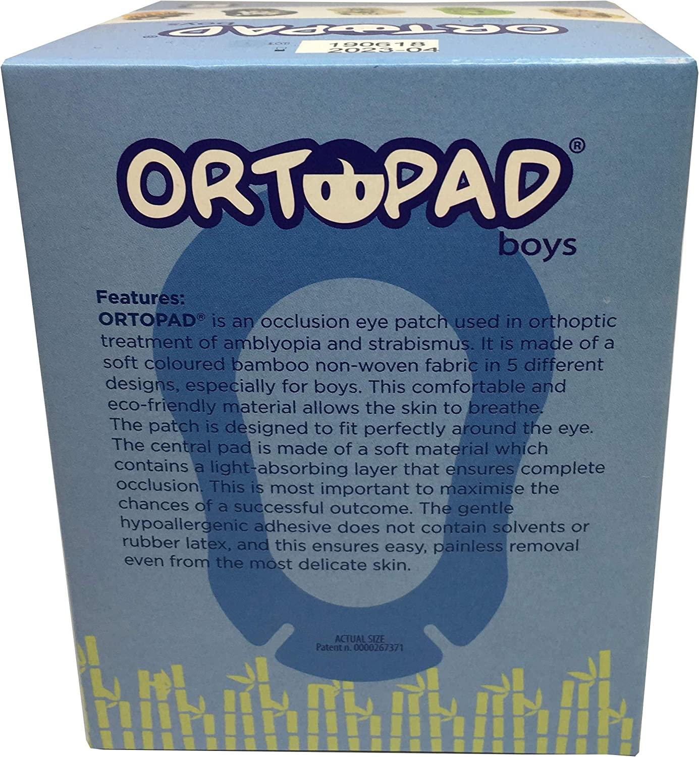 Ortopad Large Format Eye Patches for Boys, 50/Box (Regular Size) 50 ...