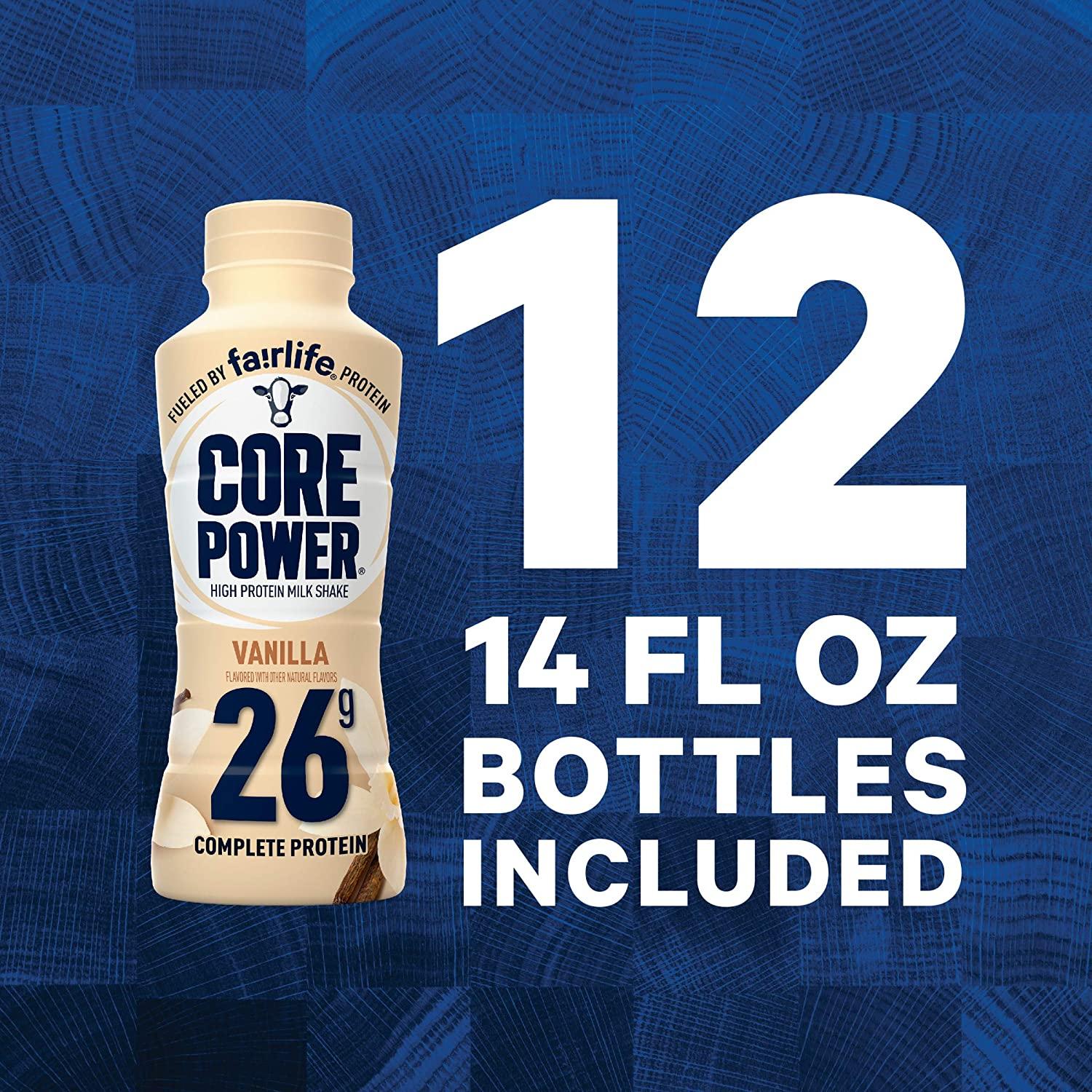 Fairlife Core Power 26g Protein Milk Shakes, Ready To Drink for Workout ...