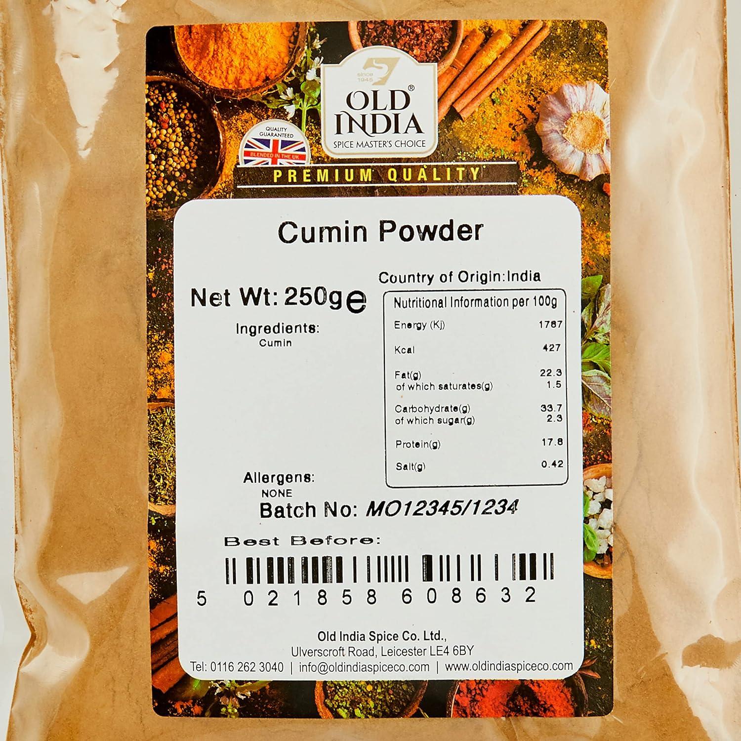 Old India Cumin Powder 250g - Authentic Spice Blend (Pack of 1) | Buy ...