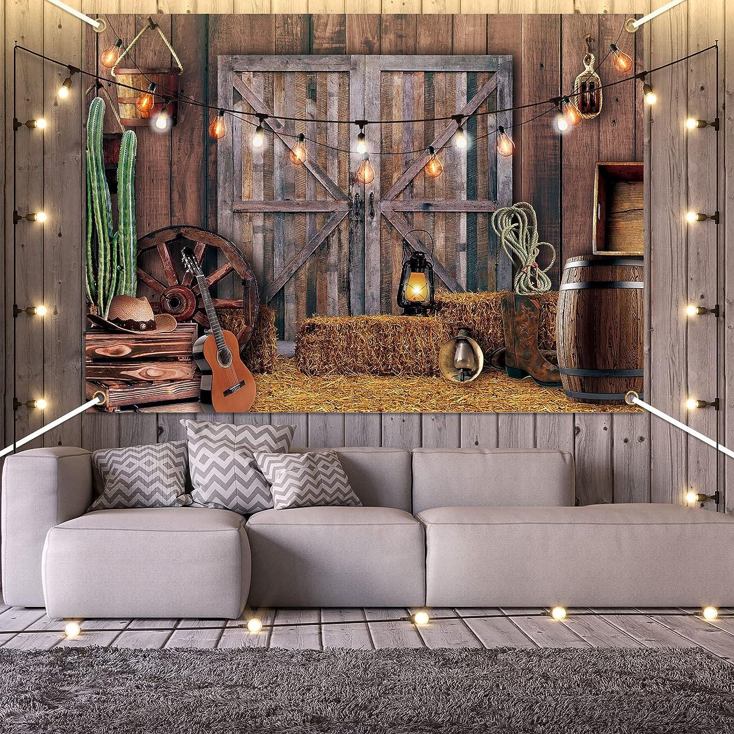 western backdrop decor