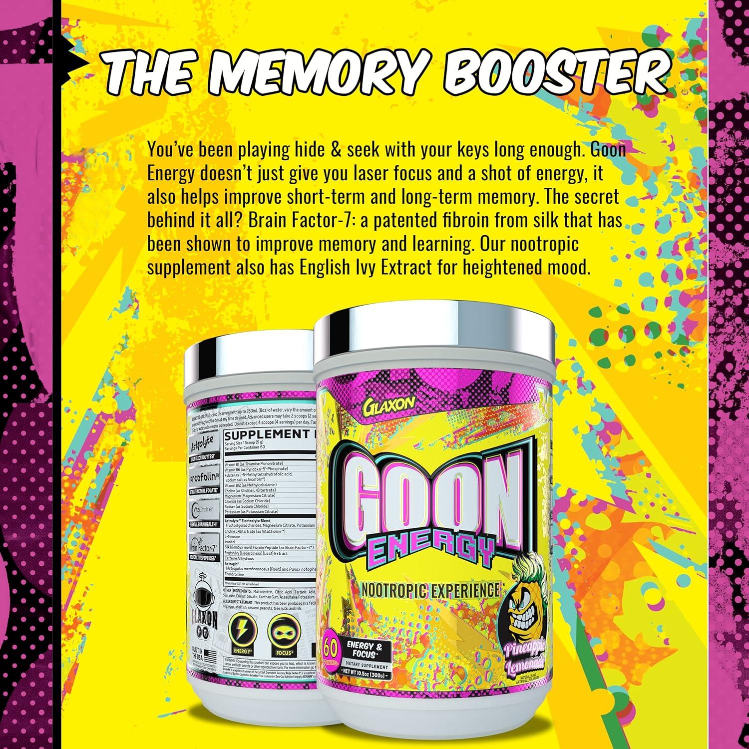 Glaxon Goon Energy - Pineapple Lemonade | 60 Servings | Buy Now with ...
