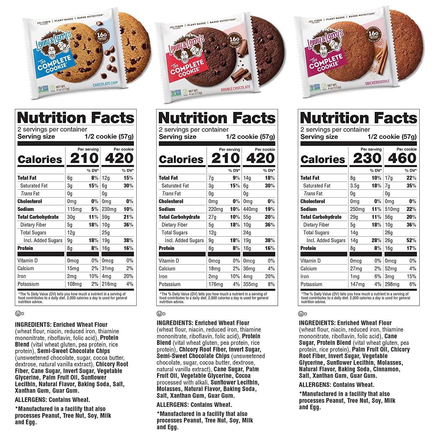 Lenny & Larry's Complete Cookie Starter Pack - 7 Plant-Based Cookies ...