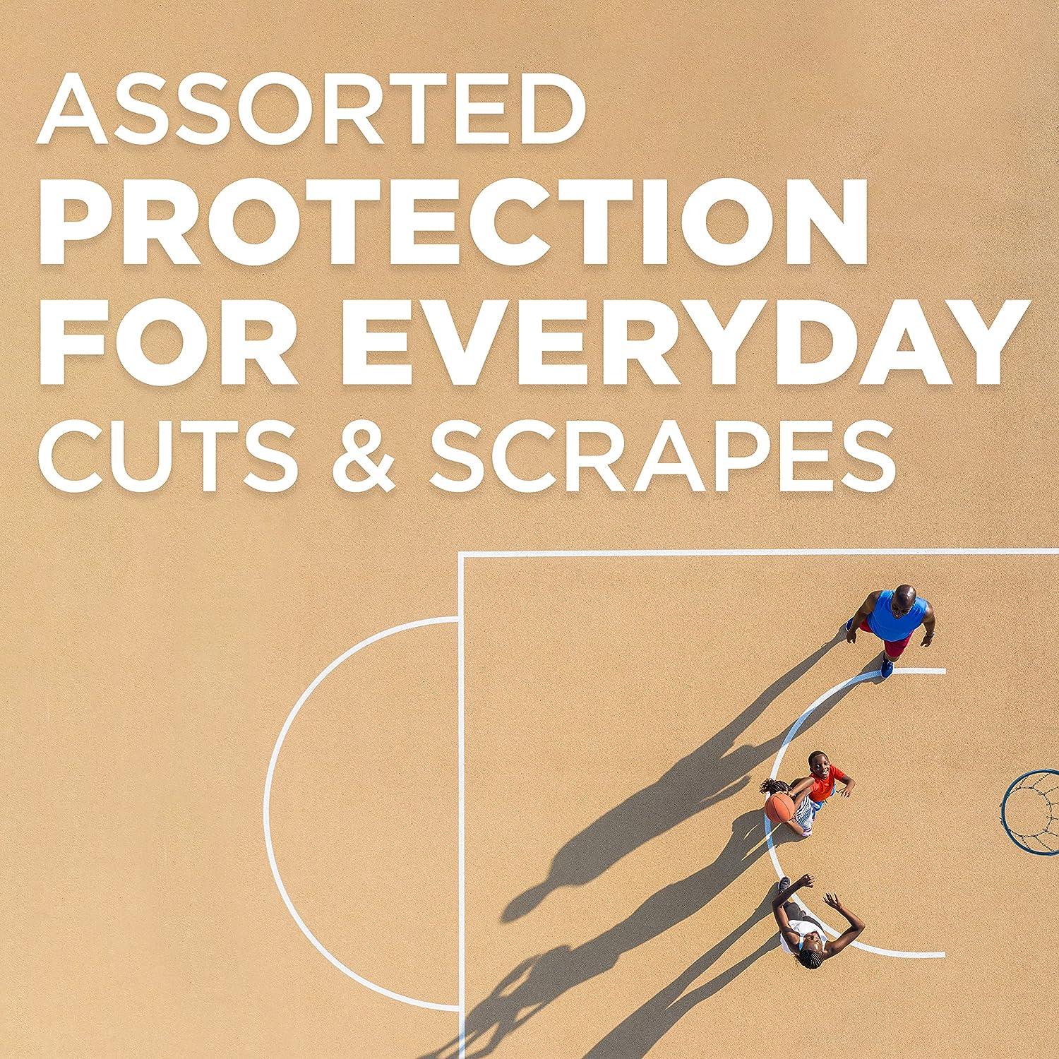 Band-Aid Family Variety Pack - 110 Count Assorted Sizes with Water ...