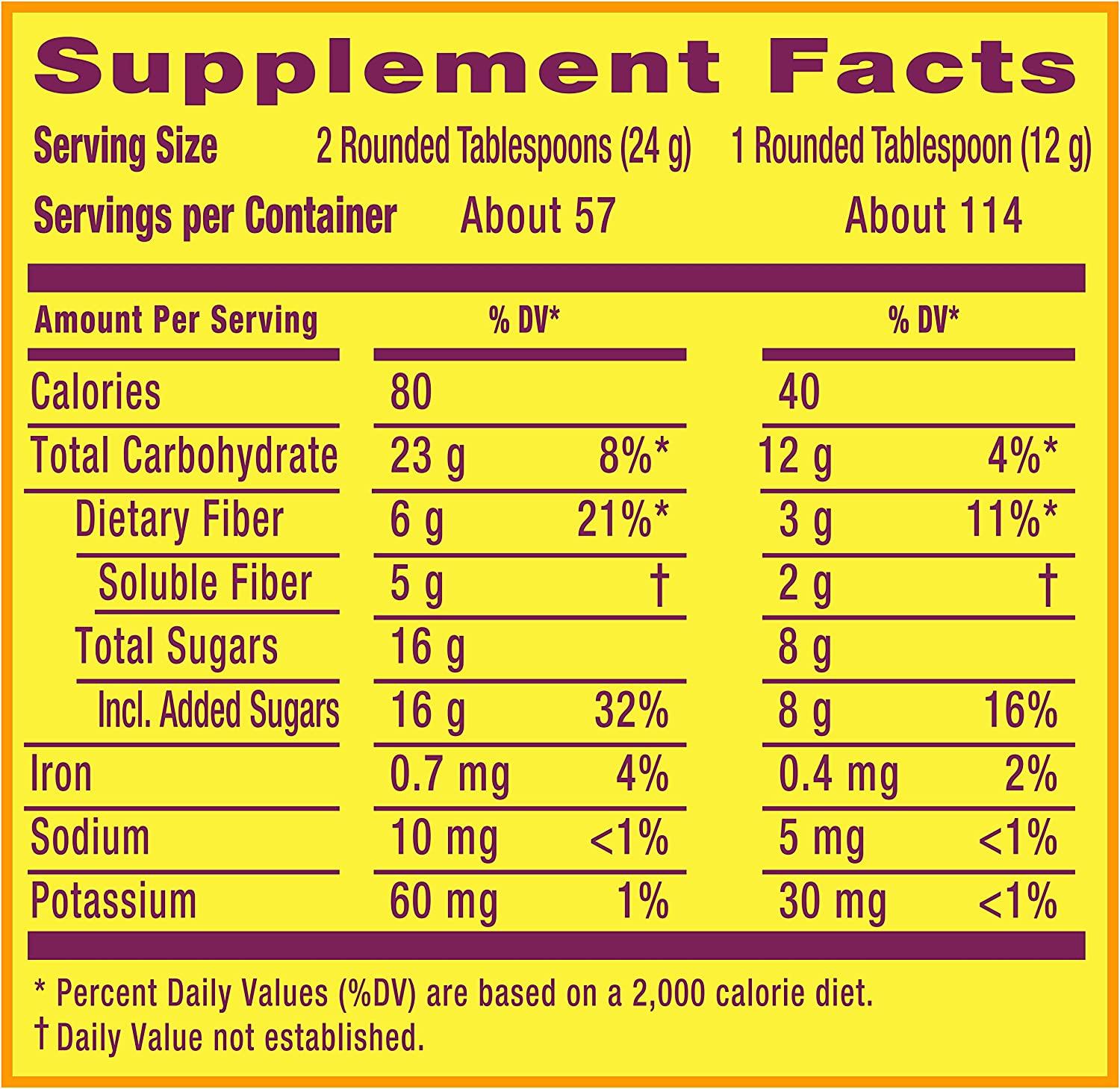 Metamucil 4-in-1 Psyllium Husk Powder Fiber Supplement | Orange ...