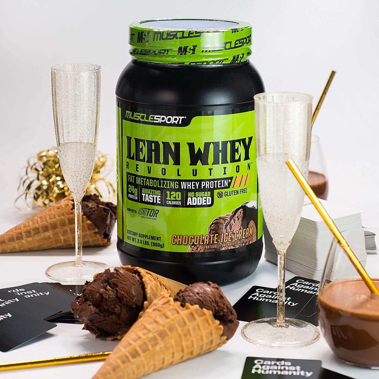 MuscleSport Lean Whey Revolution Protein Powder - 25g Whey Protein ...