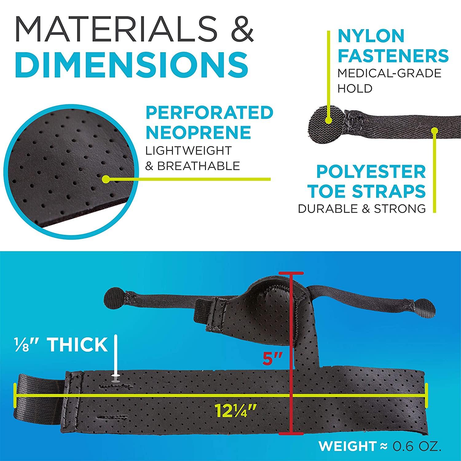 BraceAbility Turf Toe Brace for Right Foot - Support Splint with Straps ...