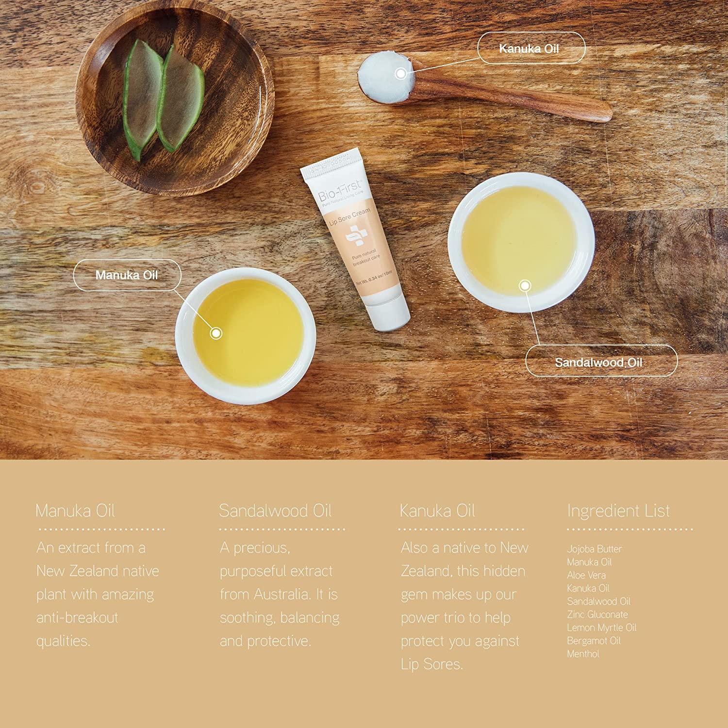 Bio-First Lip Sore Cream: Rapid Response Cold Sore Solution with Manuka ...