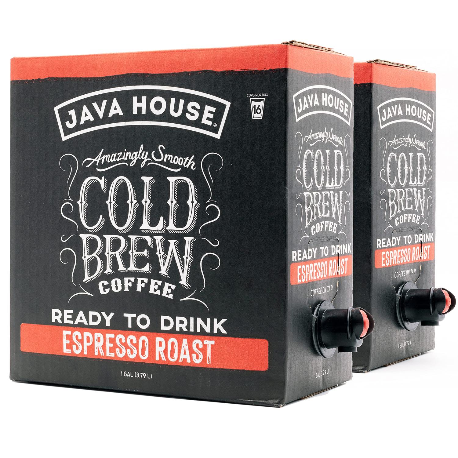 Java House Cold Brew Coffee On Tap - 1 Gallon (128 fl oz) Box - No ...