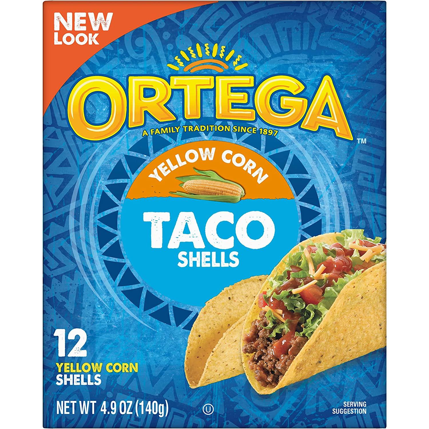 Ortega Yellow Corn Taco Shells 4.9 oz - 12 Pack | Buy Now with Express ...