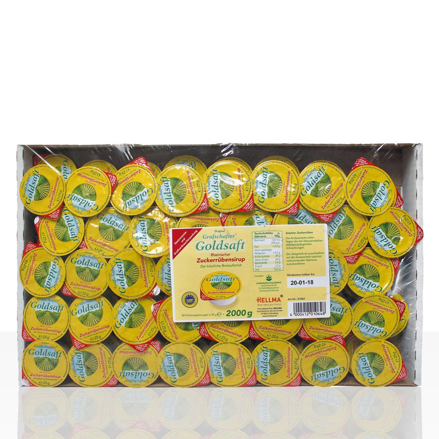 Original Grafschafter Goldsaft Sugar Beet Syrup - 80 x 25g | Premium ...