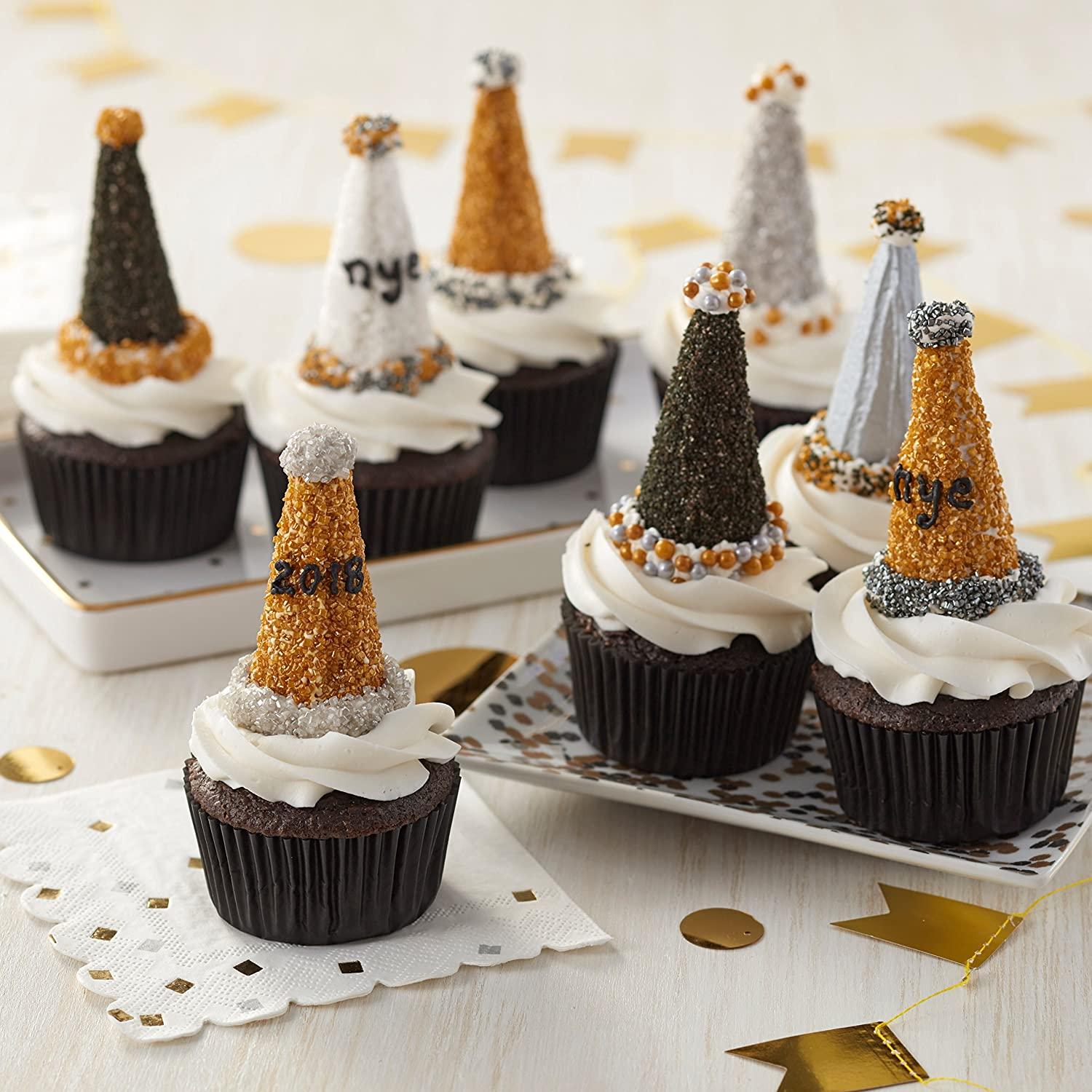 Wilton Pearlized Gold Sprinkles 3.8 oz - Edible Gold Glitter for Cake ...