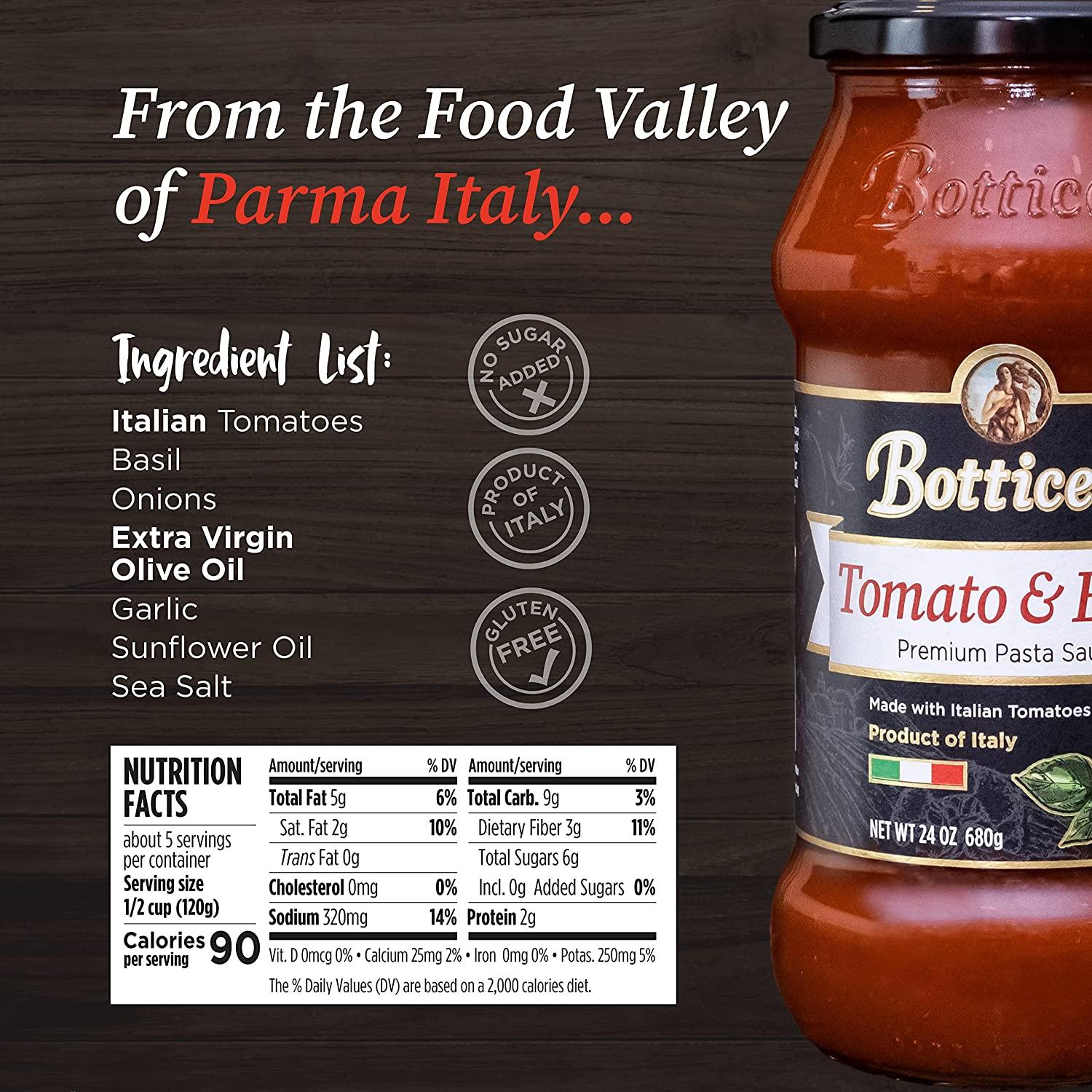 Botticelli Pasta Sauce Variety Pack - Tomato & Basil, Roasted Garlic ...