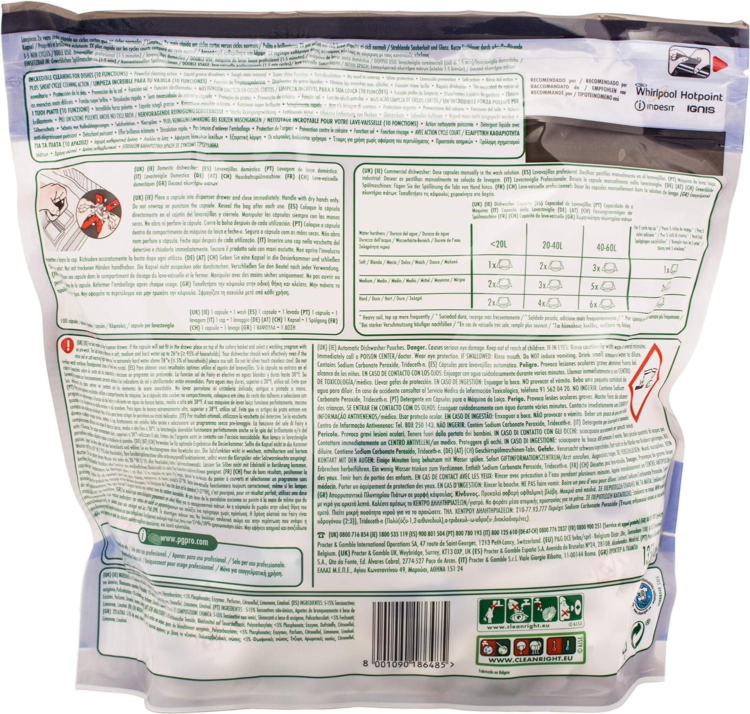Fairy Original All-in-One Professional Dishwasher Capsules - 100 ...