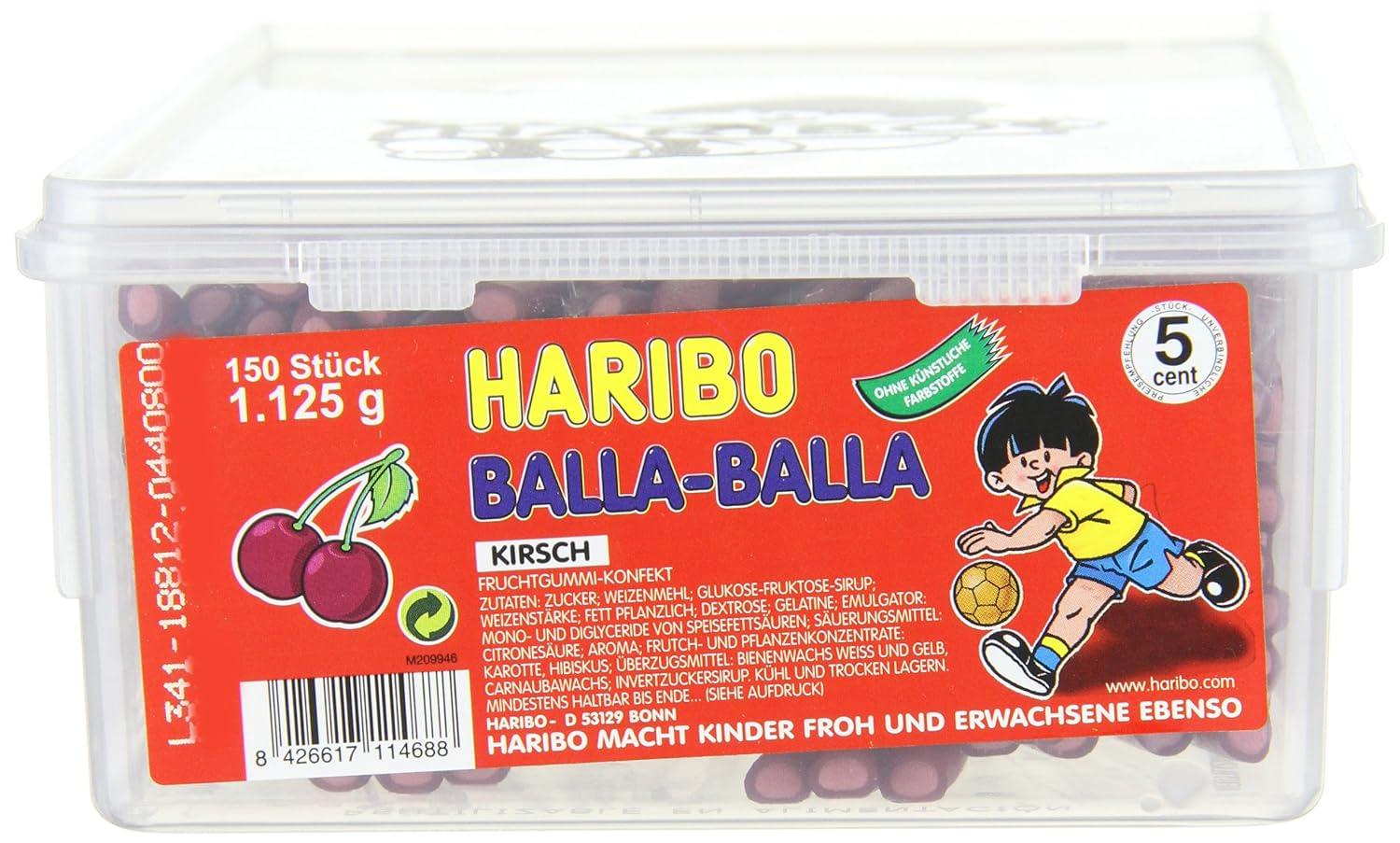 Buy Haribo Balla-Balla Cherry 1.125 kg - International Shipping ...
