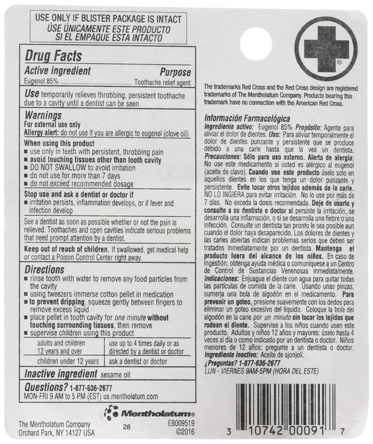 Red Cross Toothache Complete Medication Kit 0.12 oz (Pack of 2) - Fast ...