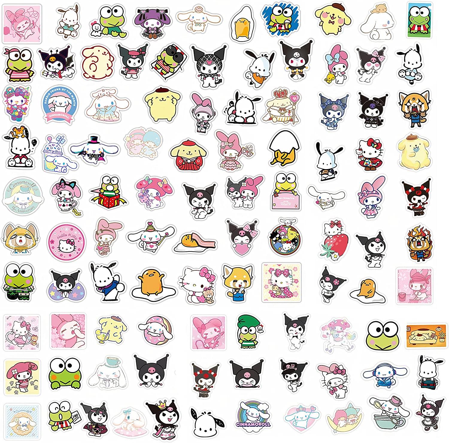 KAWAIIANS 100PCS Cute Japanese Anime Stickers for Kids, Teens, Girls ...