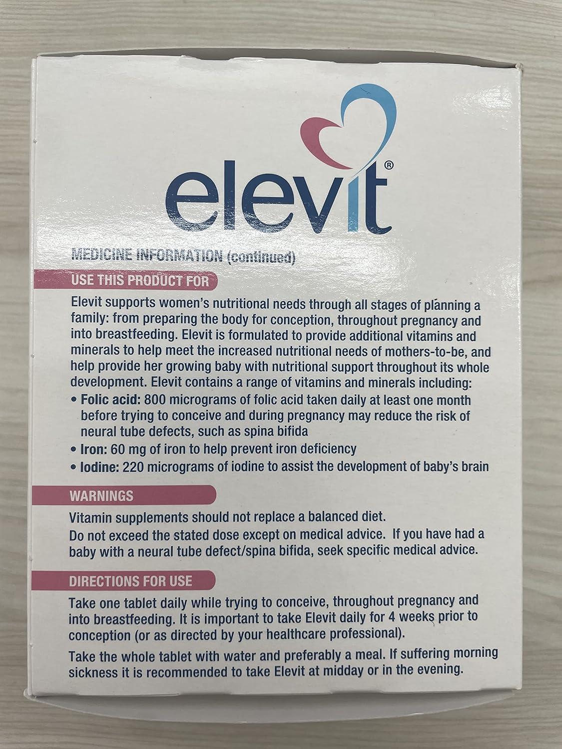 Elevit TAB with Iodine 100s - Fast Standard Shipping | [Your Brand Name ...