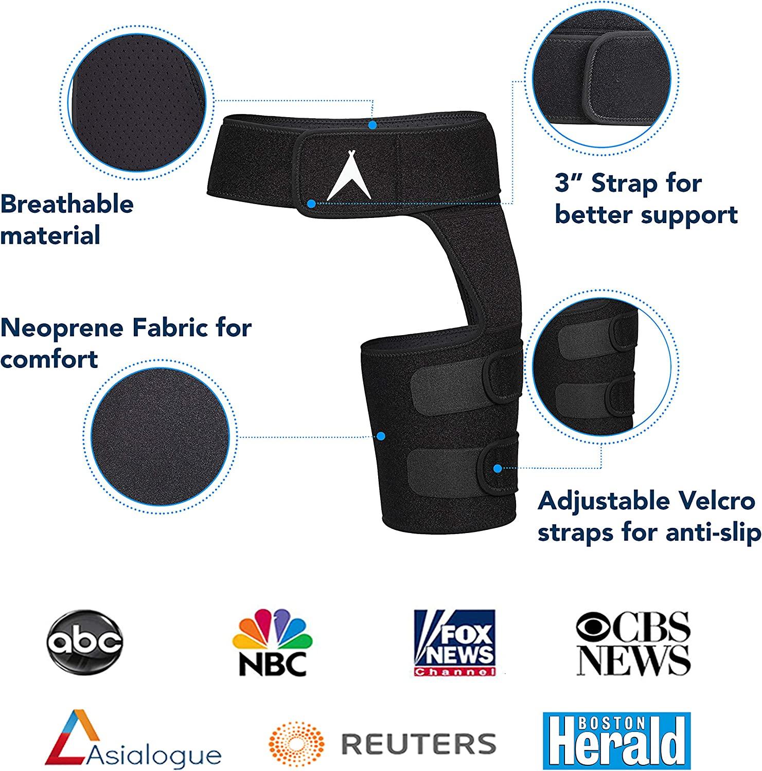 ATX Compression Wrap for Hip and Groin Support - Sciatica Pain Relief ...