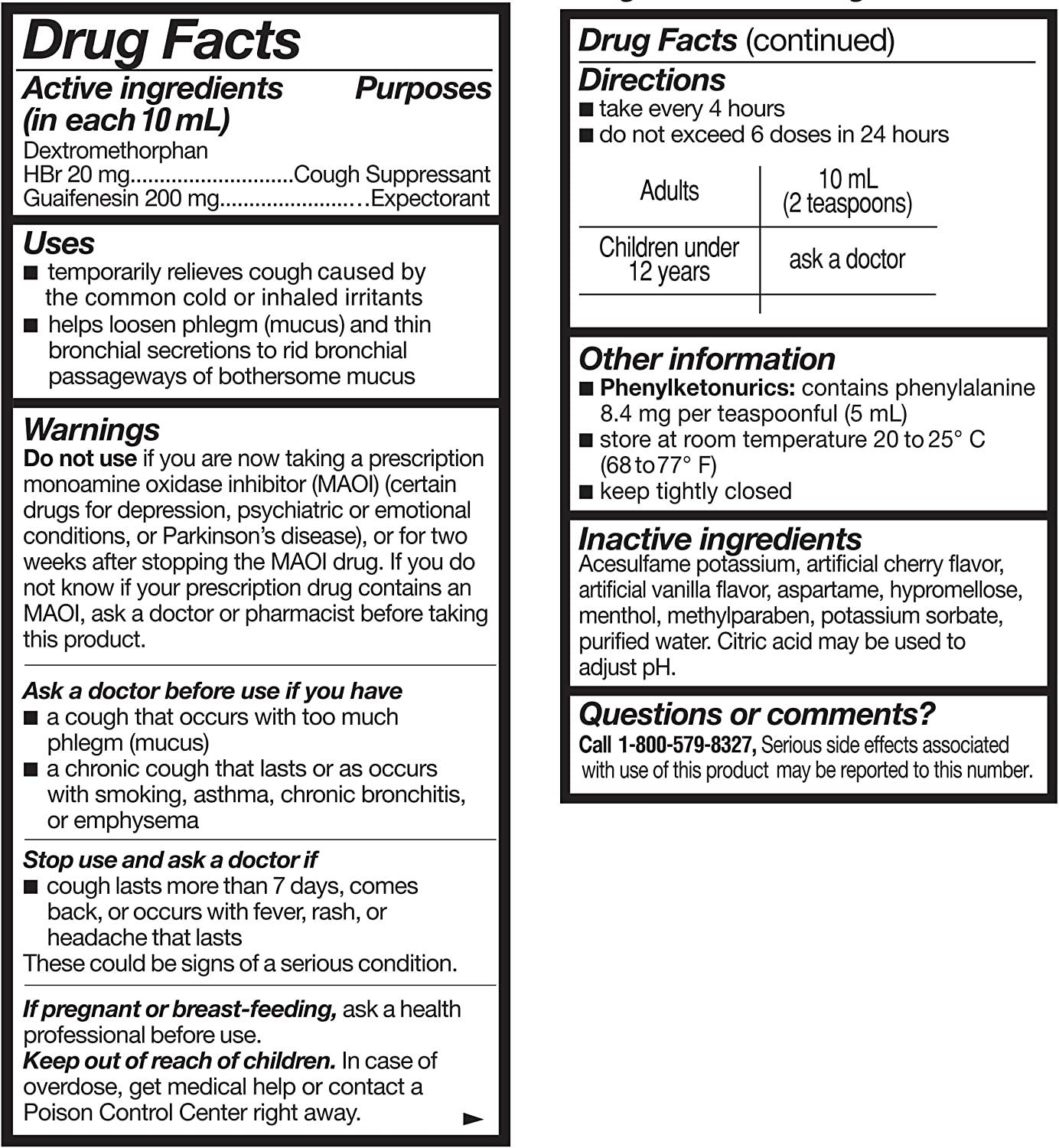 Diabetic Tussin Cough & Chest Congestion Relief Syrup - Sugar-Free, 4 ...
