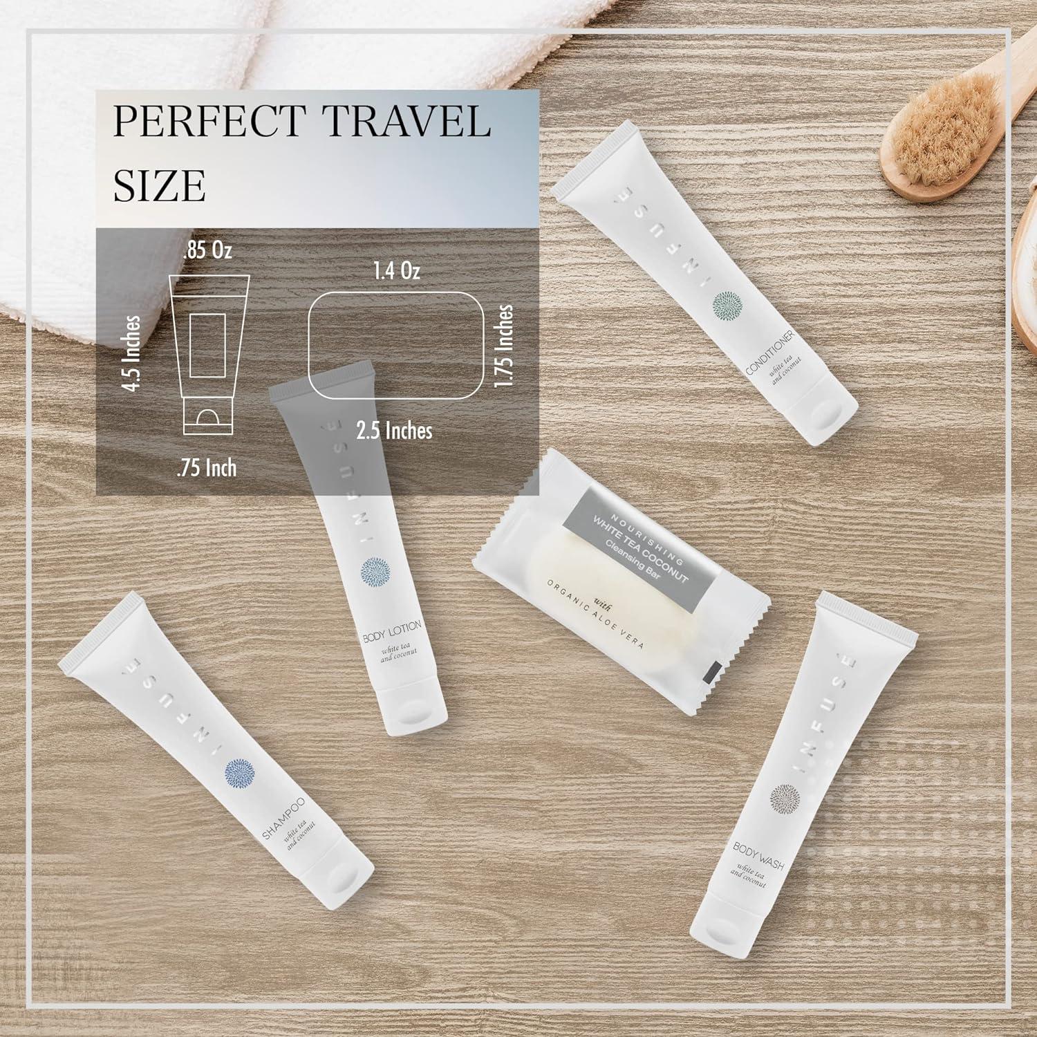 Infuse Pure White Tea and Coconut Hotel Toiletries Bulk Set | All-In ...