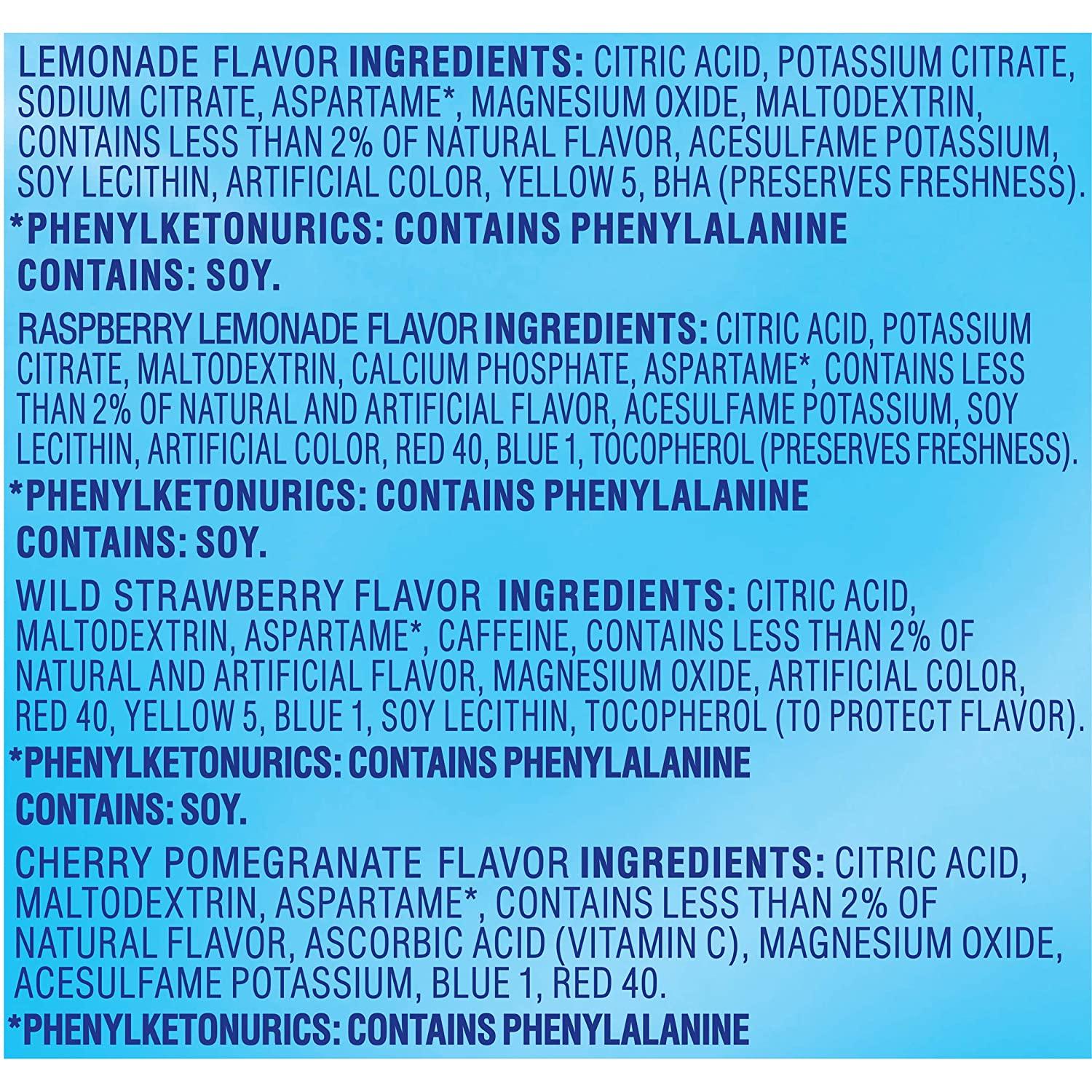 Crystal Light Sugar-Free Fruit Variety On-The-Go Powdered Drink Mix 44 ...