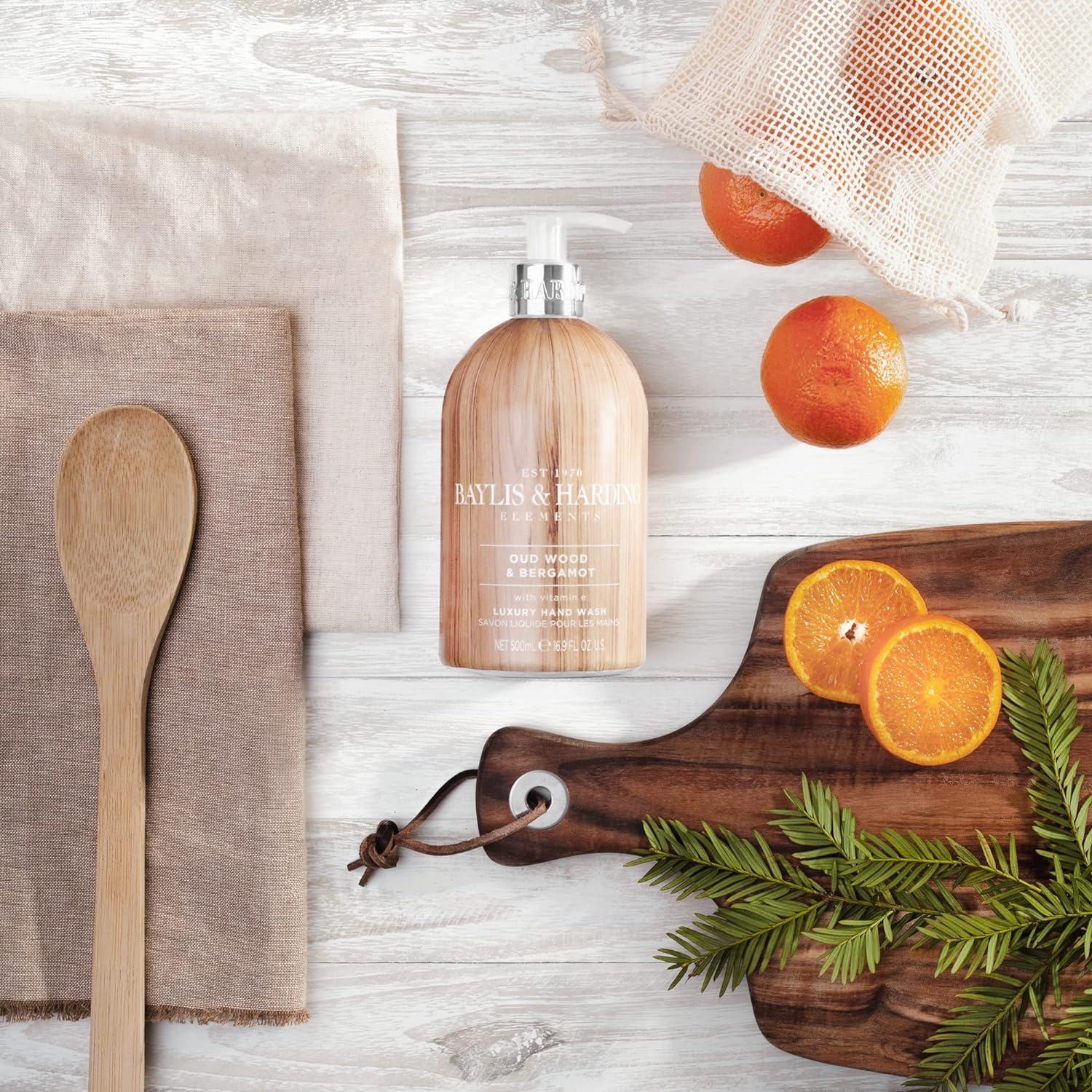 Baylis & Harding Elements Hand Wash Bundle - 6 Bottles, 3 x 500 ml Oud ...