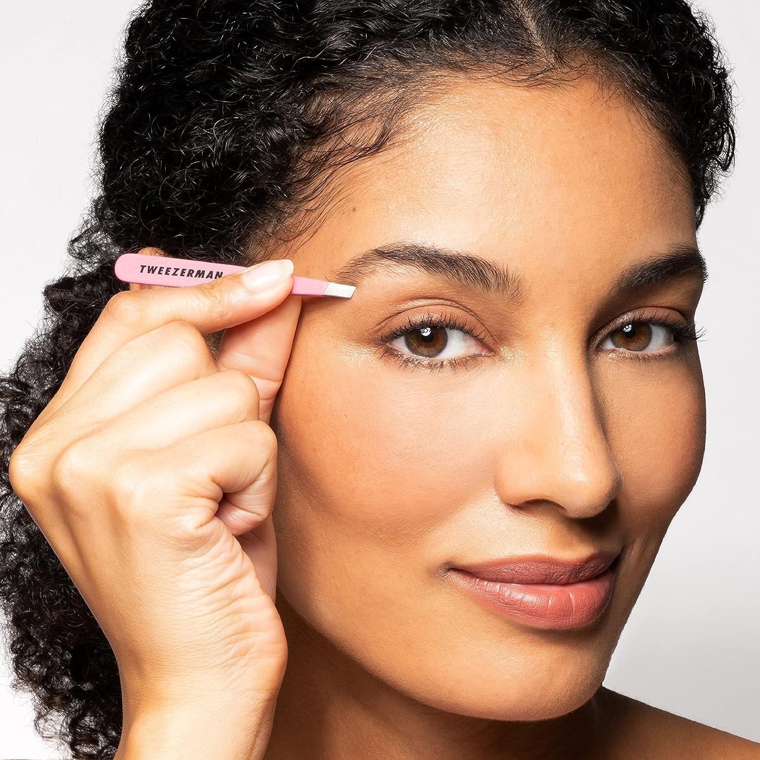 Tweezerman Eyebrow Razor & Rose Tea Mini Slant Tweezer Set | Buy Now ...