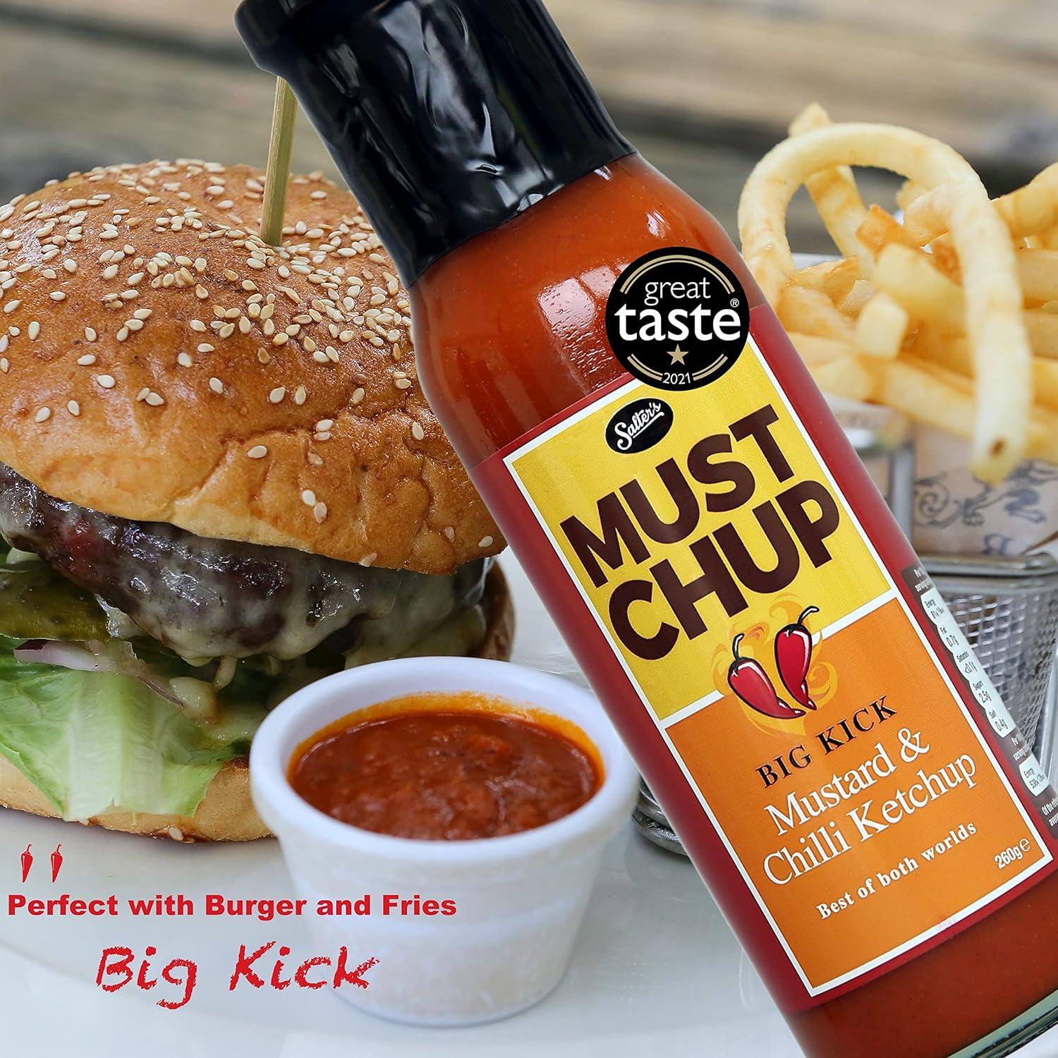 Must Chup Ketchup 6 Bottle Pack Tomato Mustard Chilli Sauce Big Kick ...