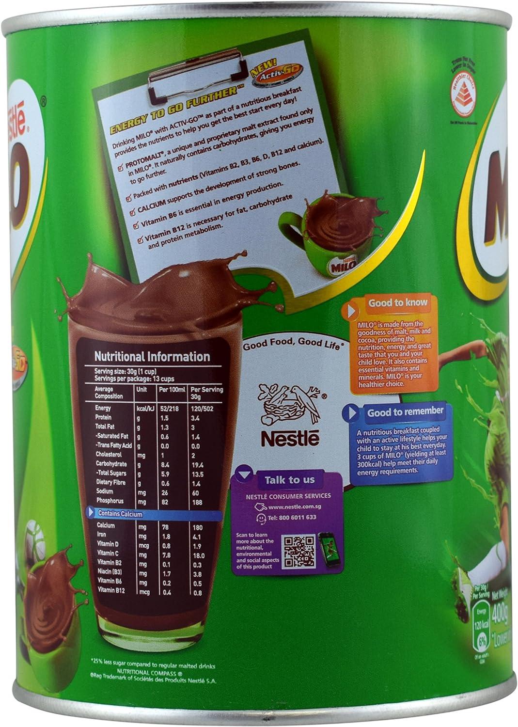 Nestle Milo Drink 400g: Delicious and Nutritious Chocolate Energy ...