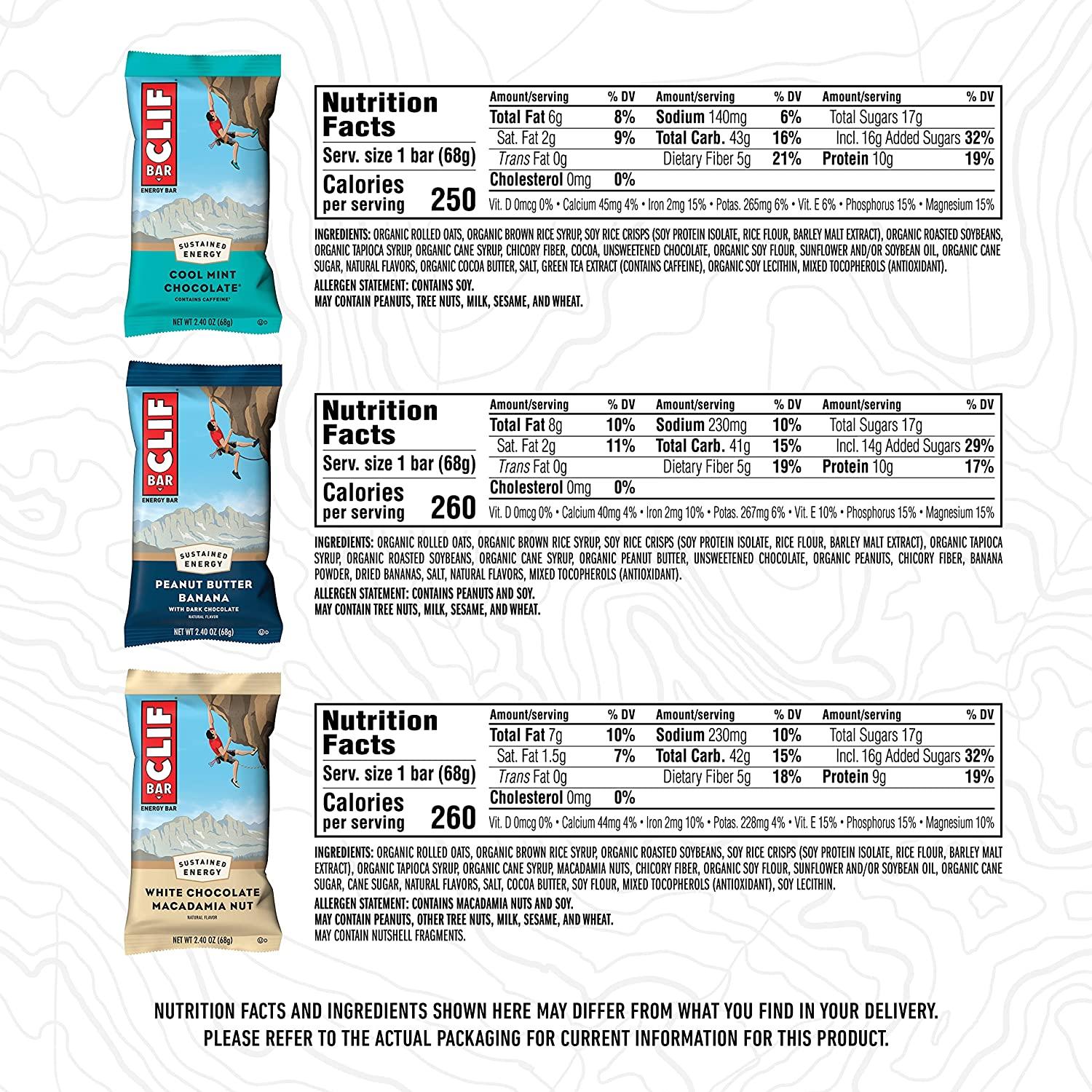 Energy Bar Clif Bar - With Blueberry Crisp Flavor And Packaging On ...