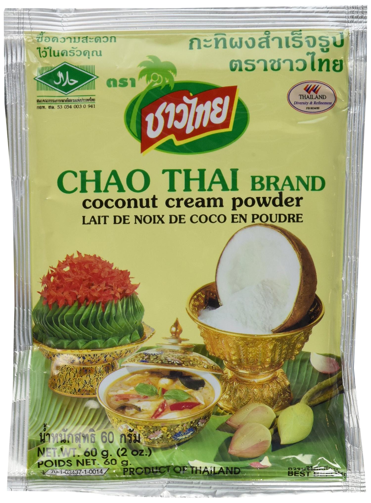Chao Thai Coconut Milk Cream Powder 60g (2.0 oz) - Pack of 5 Bags | Buy ...