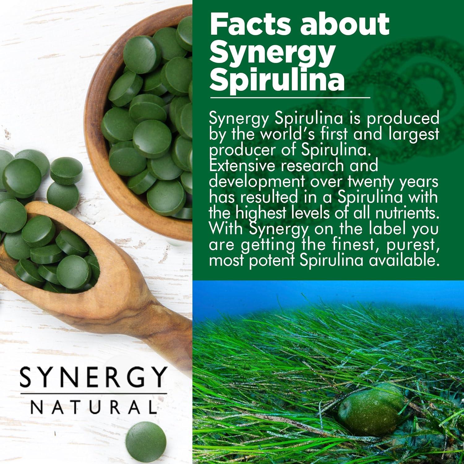 Synergy Natural Organic Spirulina Tablets - 1000 Count | Buy Now with ...