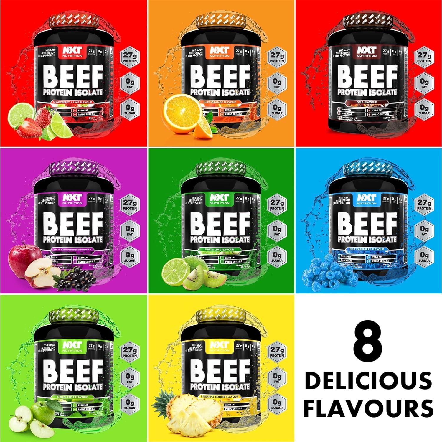 NXT Nutrition Beef Protein Isolate Powder - Protein Powder High in ...