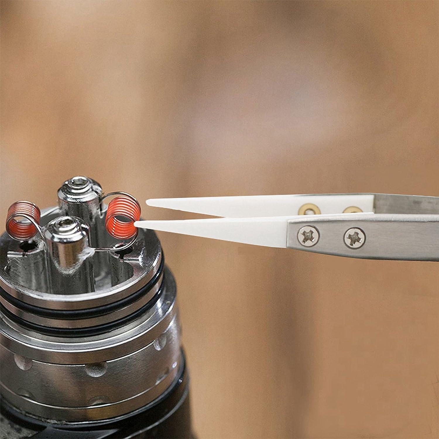 Precision Ceramic Tweezers - Non-Conductive, Anti-Static & Highly Heat ...