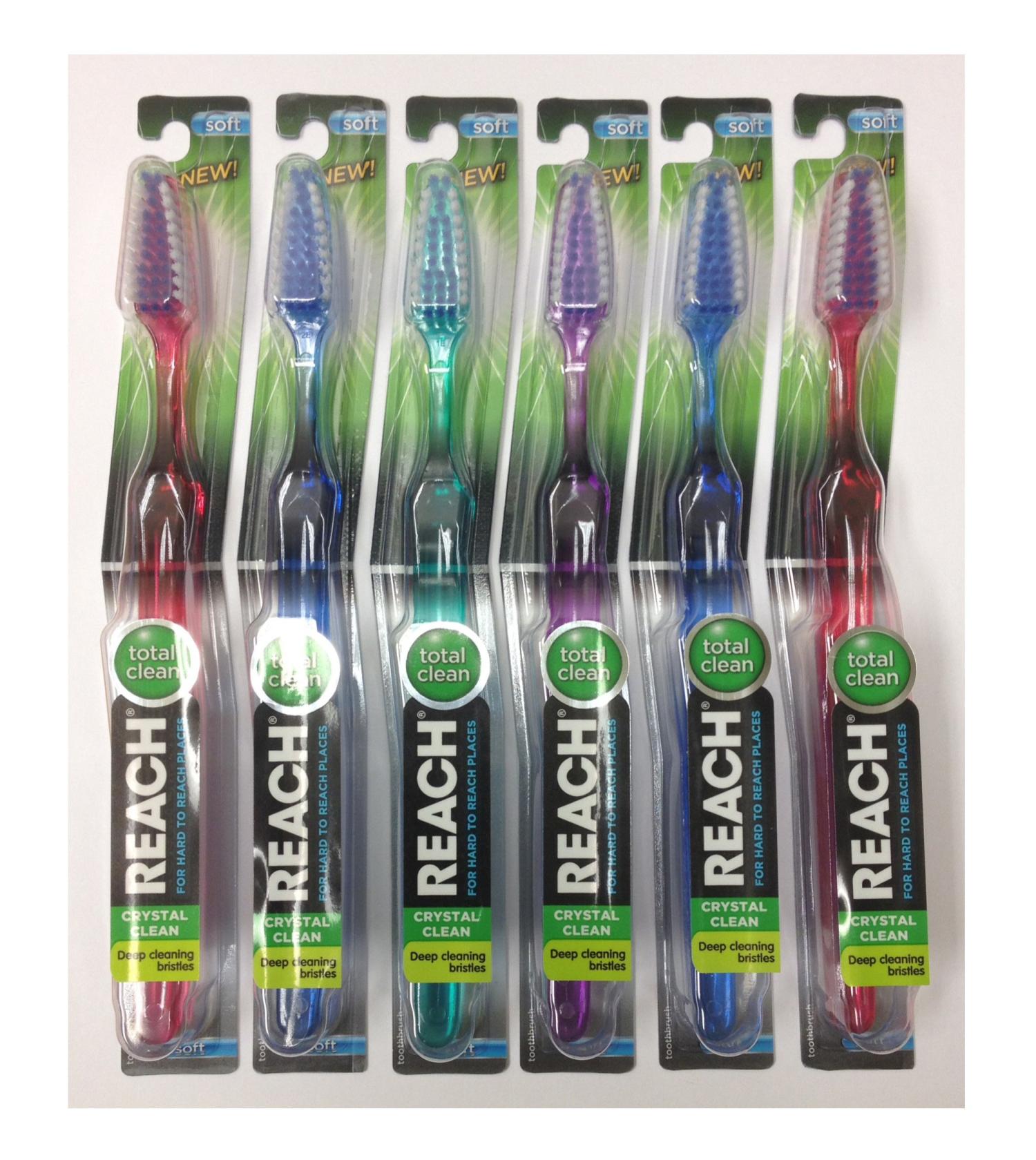 Reach Crystal Clean Soft Toothbrush - Pack of 6, 10 1 Count - Best ...