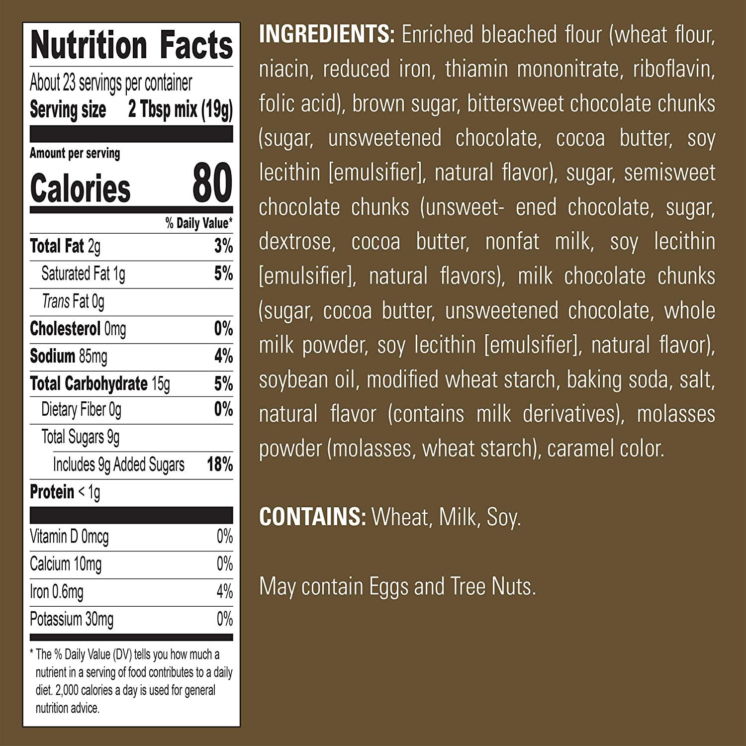 Krusteaz Bakery Style Cookie Mix Triple Chocolate Chunk 15.5oz (Pack of ...