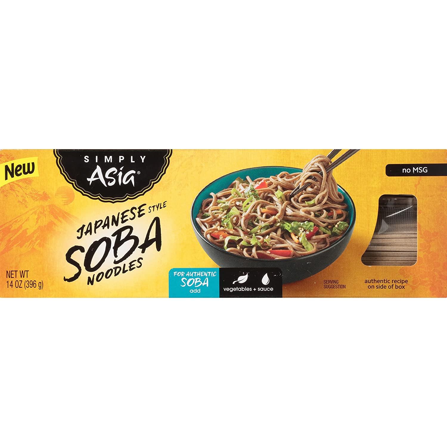 Simply Asia Japanese Style Soba Noodles 14 oz (Pack of 6) - Authentic ...