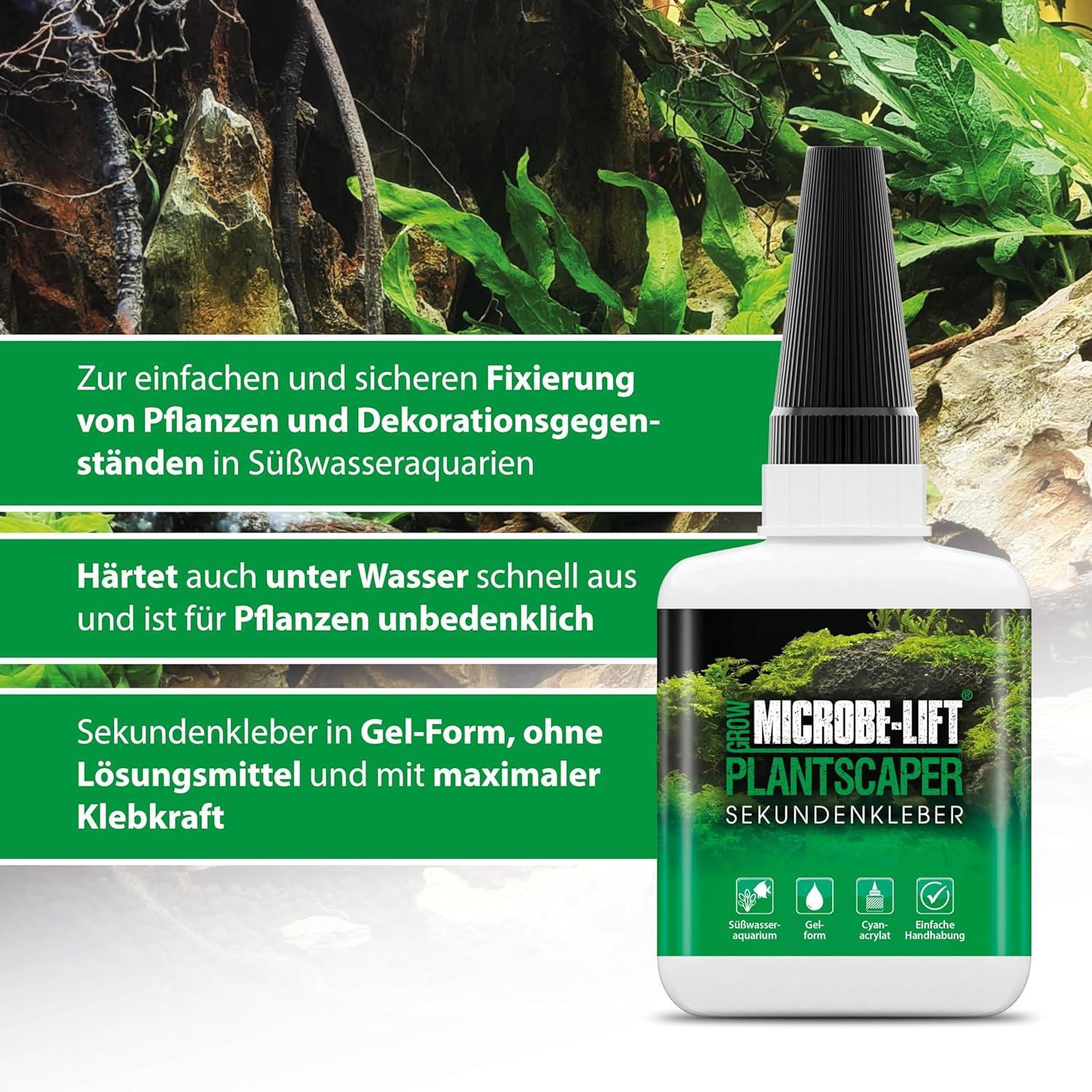 Microbe-Lift PlantCaper 50g - Premium Aquascaping Adhesive for Fast ...