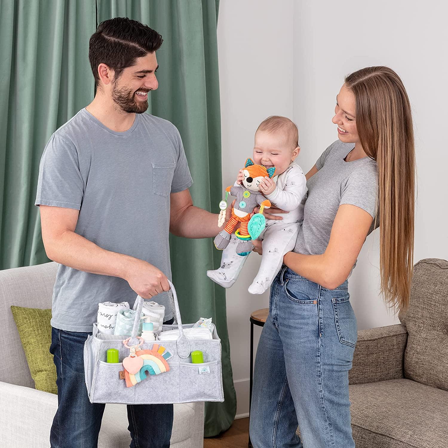 Infinite Lotus Baby Diaper Caddy Organizer - Portable Nursery ...
