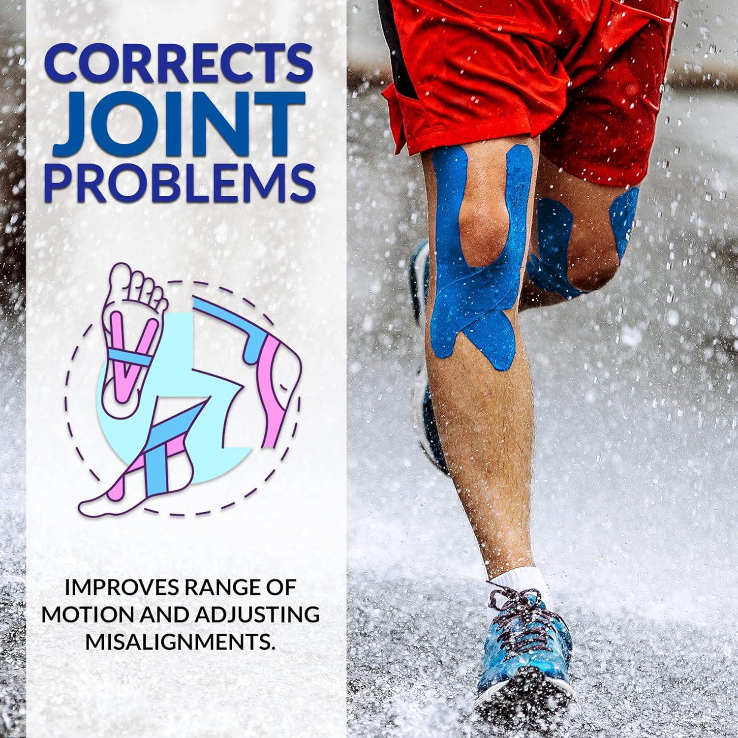 Kinesiology Tapes 16.4feet Uncut Per Roll Sports Tape for Exercise ...