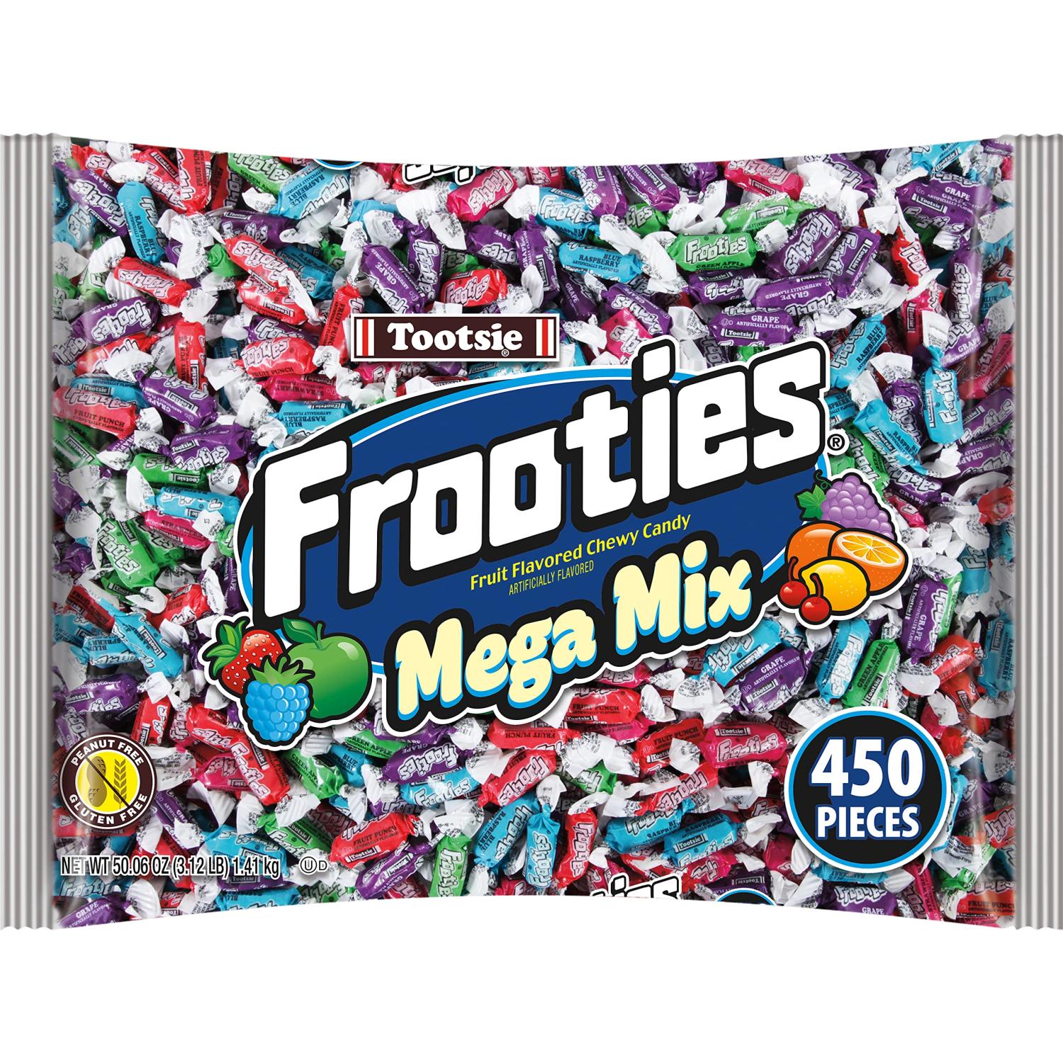 Frooties Mega Mix Assorted Fruit Chewy Candy 450 Piece Bag - 50.06 oz ...