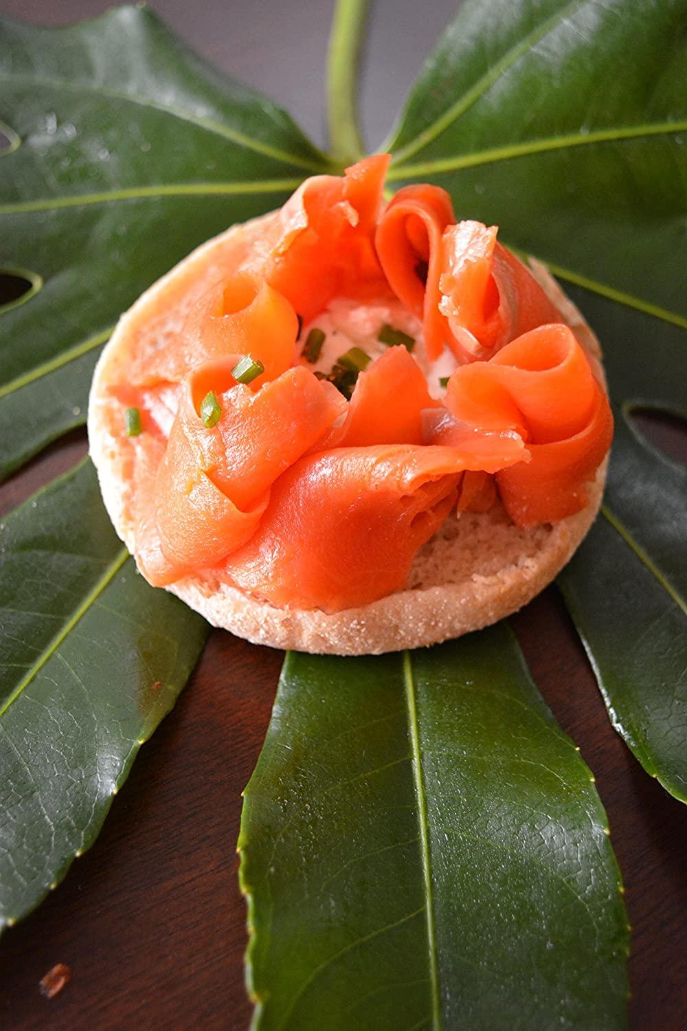 Wild Caught Pacific Canadian Smoked Salmon Sockeye Lox - Sugar Free 16 ...