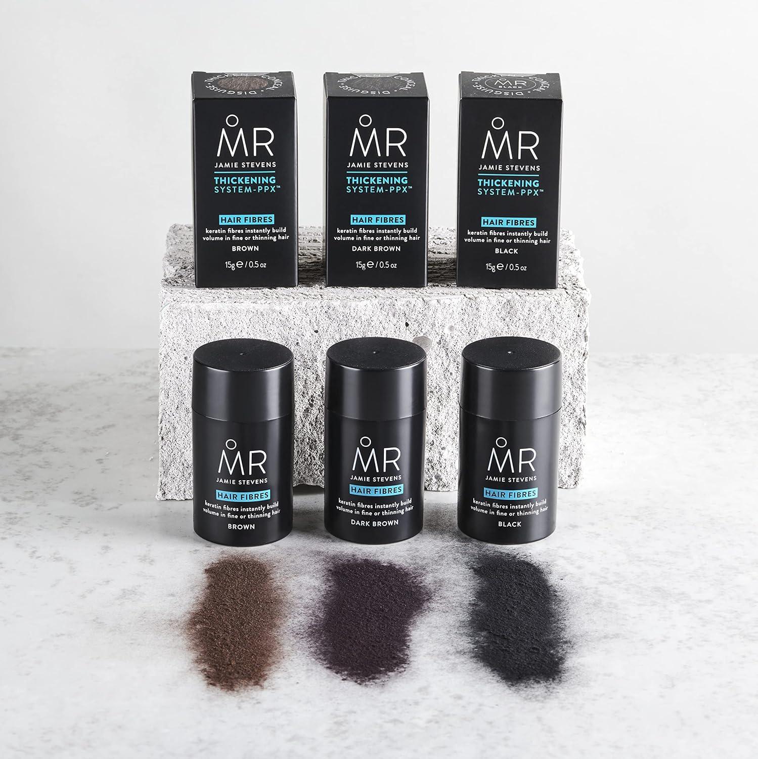 MR Jamie Stevens Hair Fibres for Black Hair 15ml - Keratin Hair ...