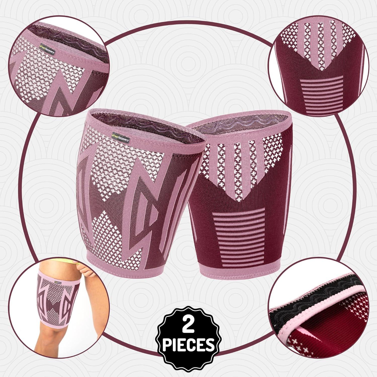 FEEL RECOVERY 2 Compression Bandage for Knee Quad & Groin Pain ...