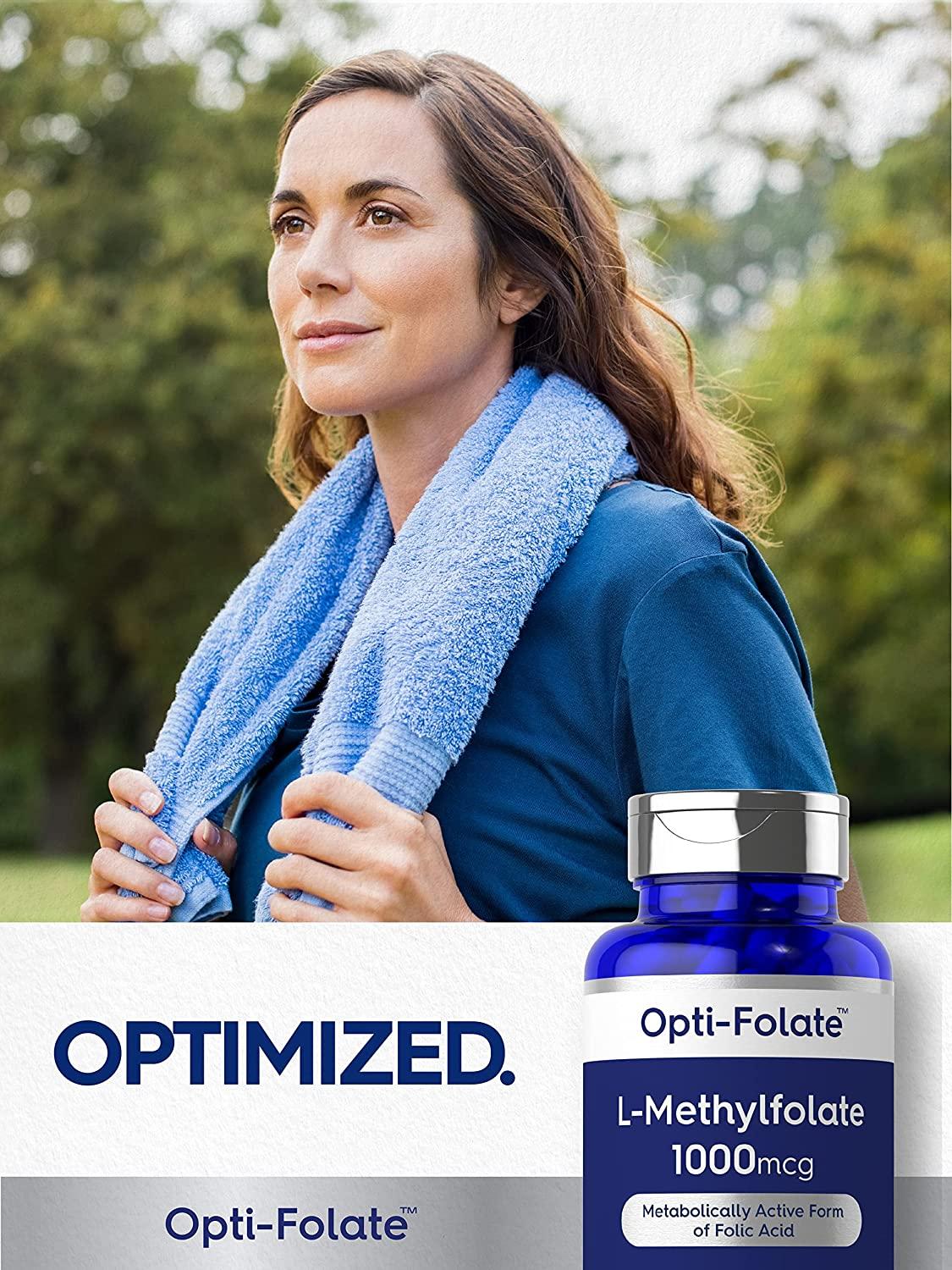 L Methylfolate 1000mcg | 200 Capsules Value Size | Non-GMO Gluten Free ...