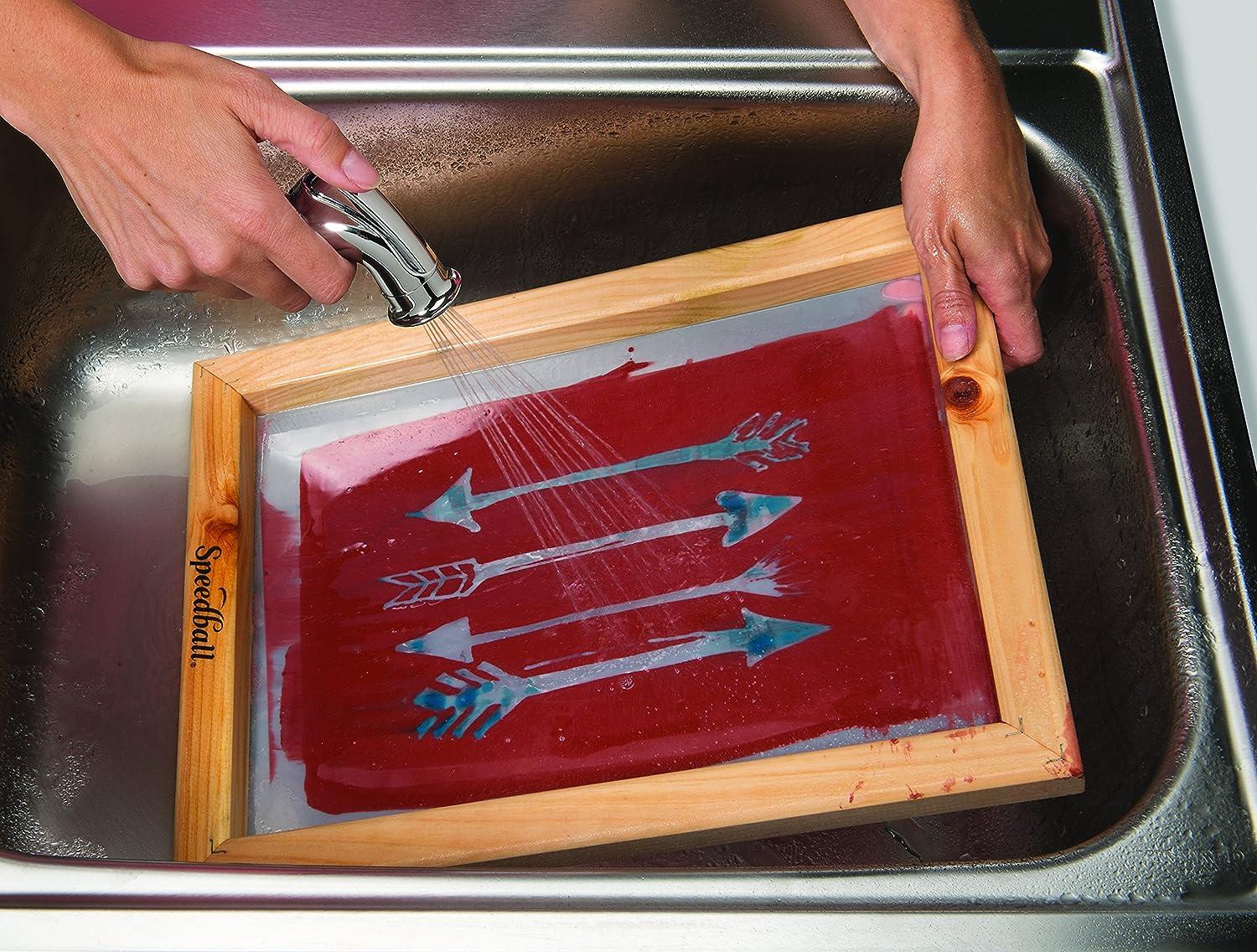 Speedball Intermediate Screen Printing Kit - Screen, Squeegee, Ink ...