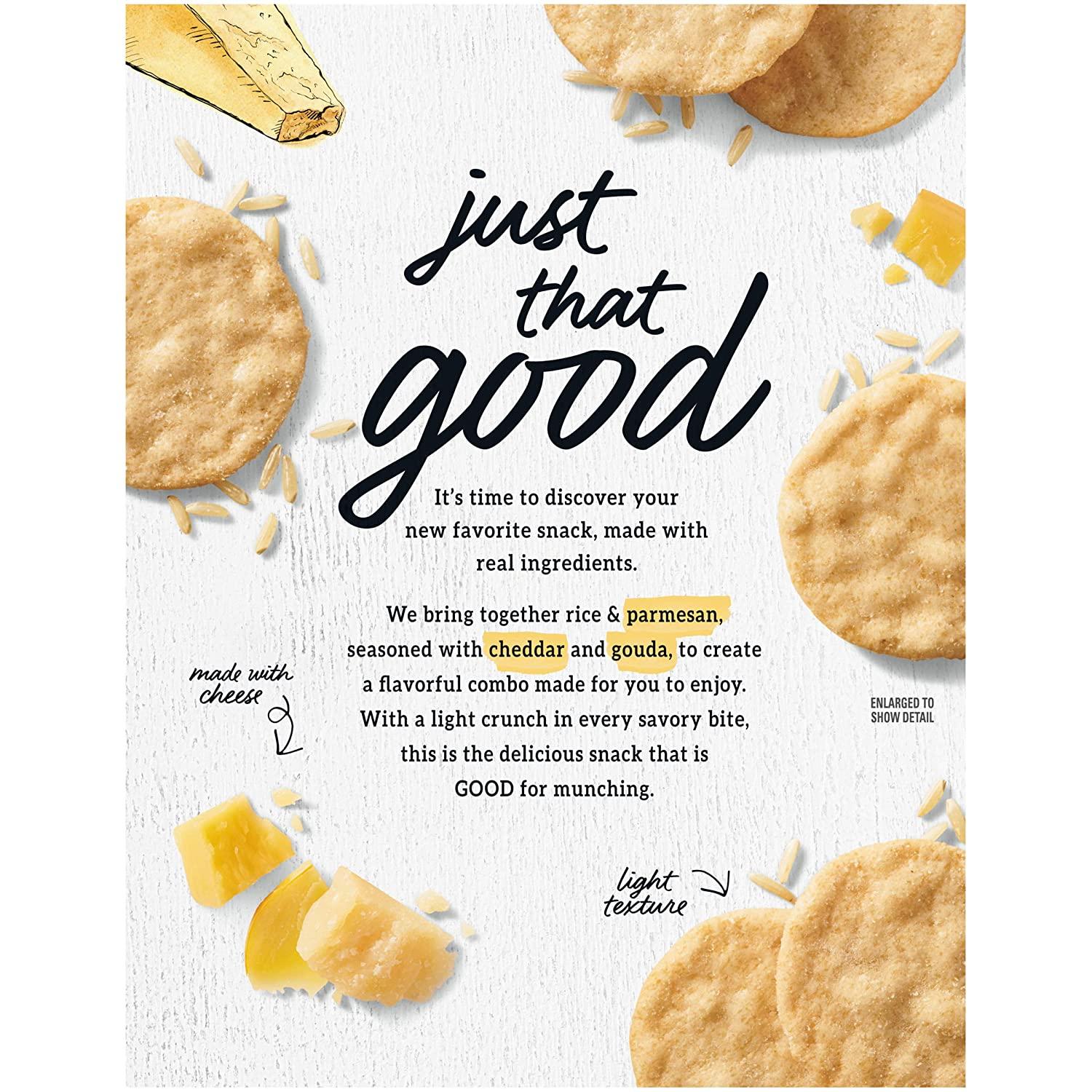 Good Thins Three Cheese Rice Crackers - 3.5oz Cheddar (Gluten-Free ...